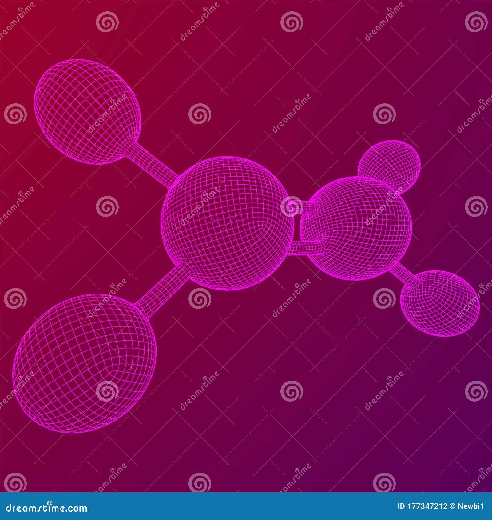 Ethylene Ethene Molecule. Cartoon Vector | CartoonDealer.com #175292861