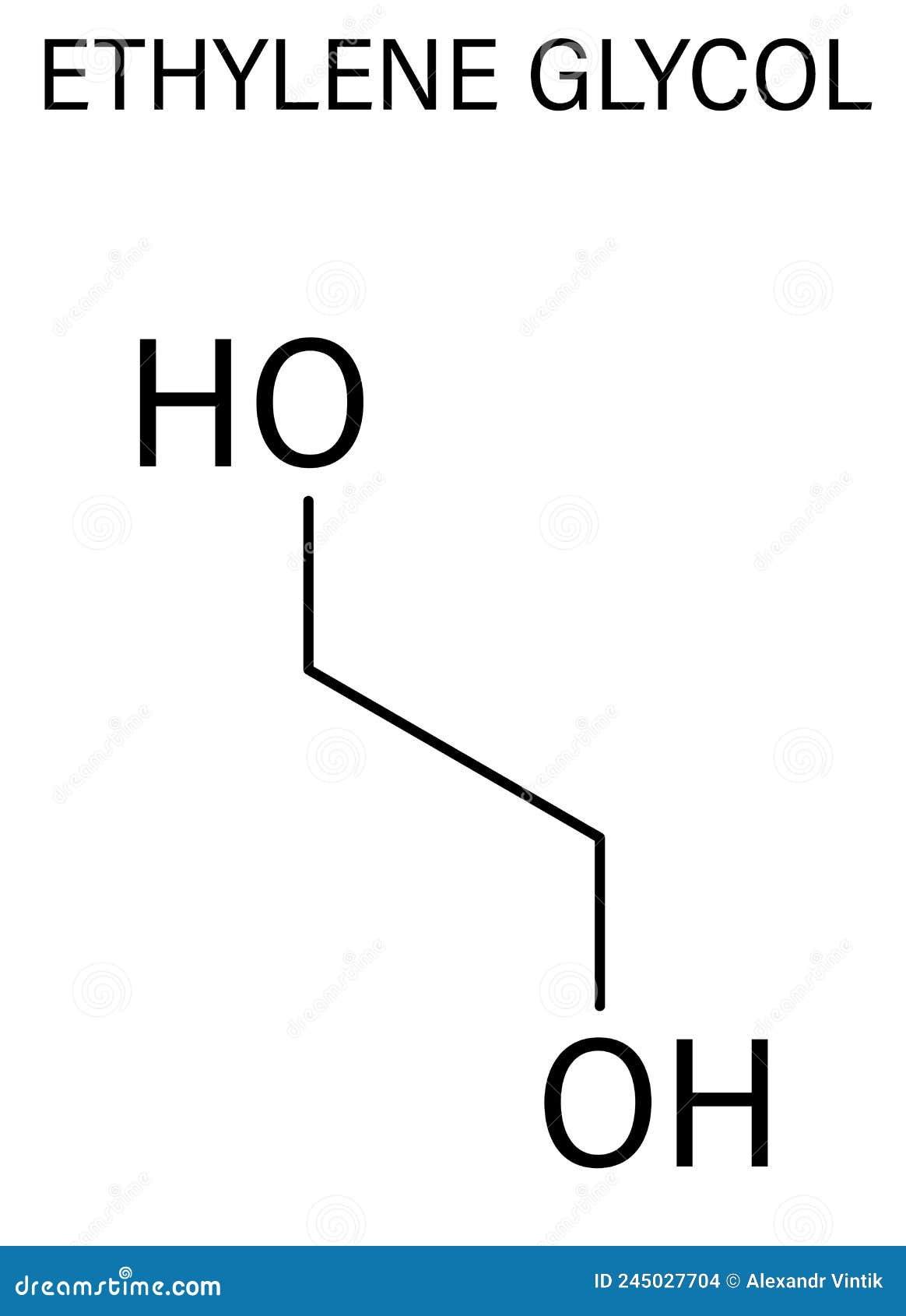 Ethylene Glycol Structural Formula