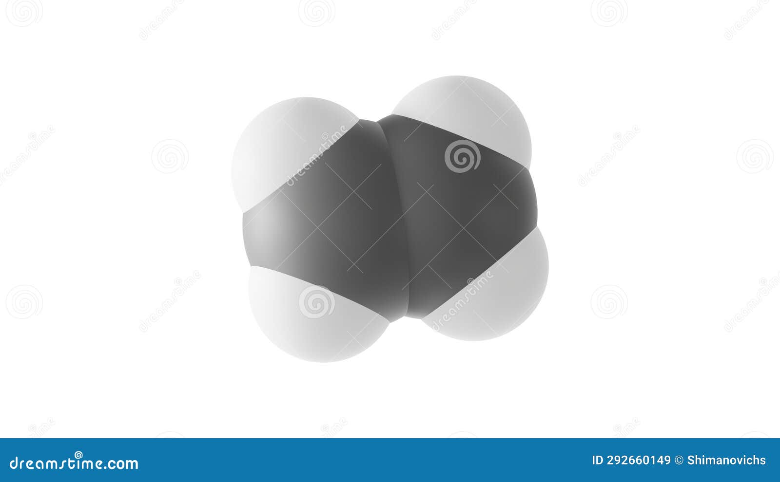 Ethylene Molecule, Polyethylene Molecule Molecular Structure, Isolated ...