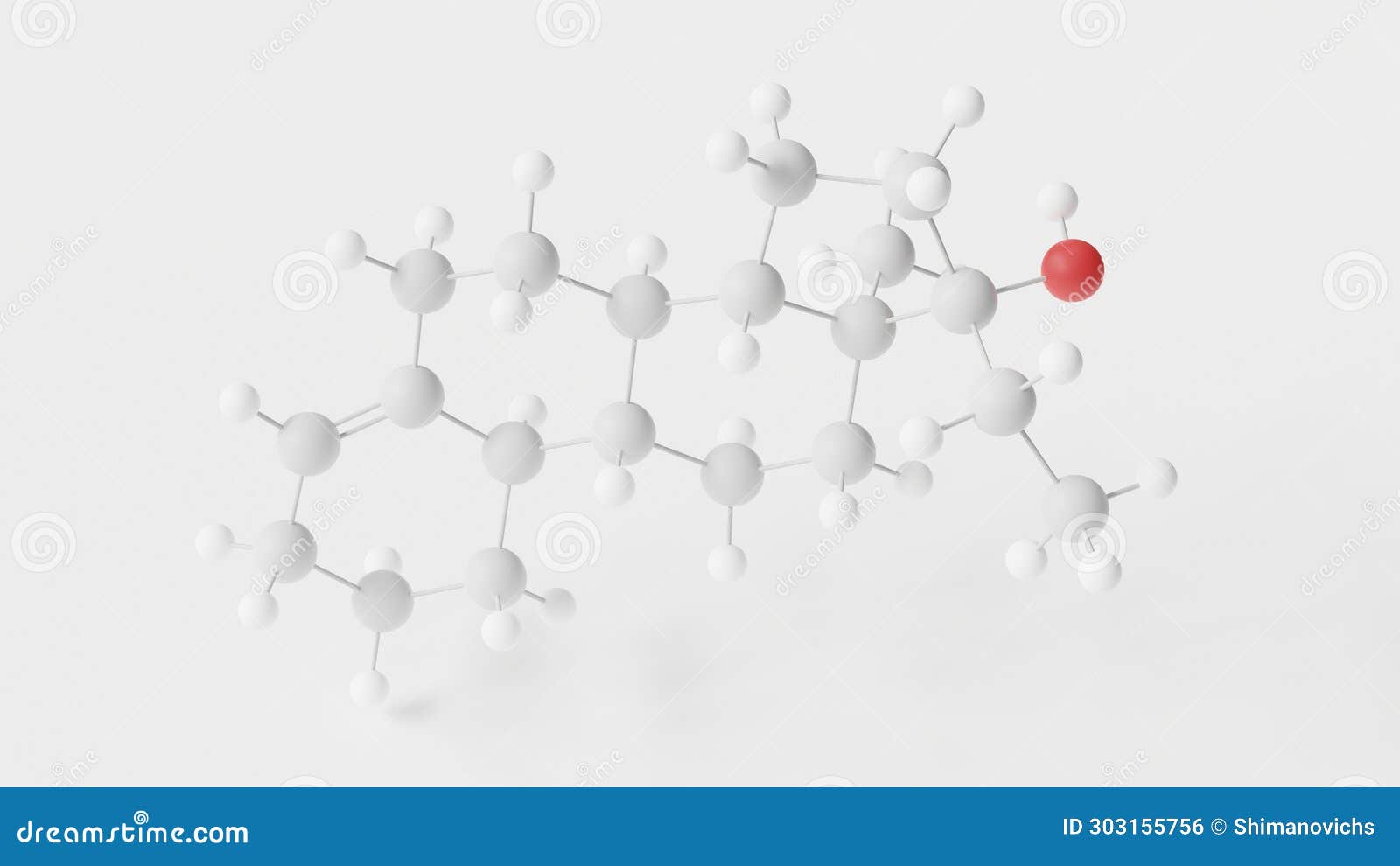 Ethylestrenol Molecule 3d, Molecular Structure, Ball And Stick Model ...