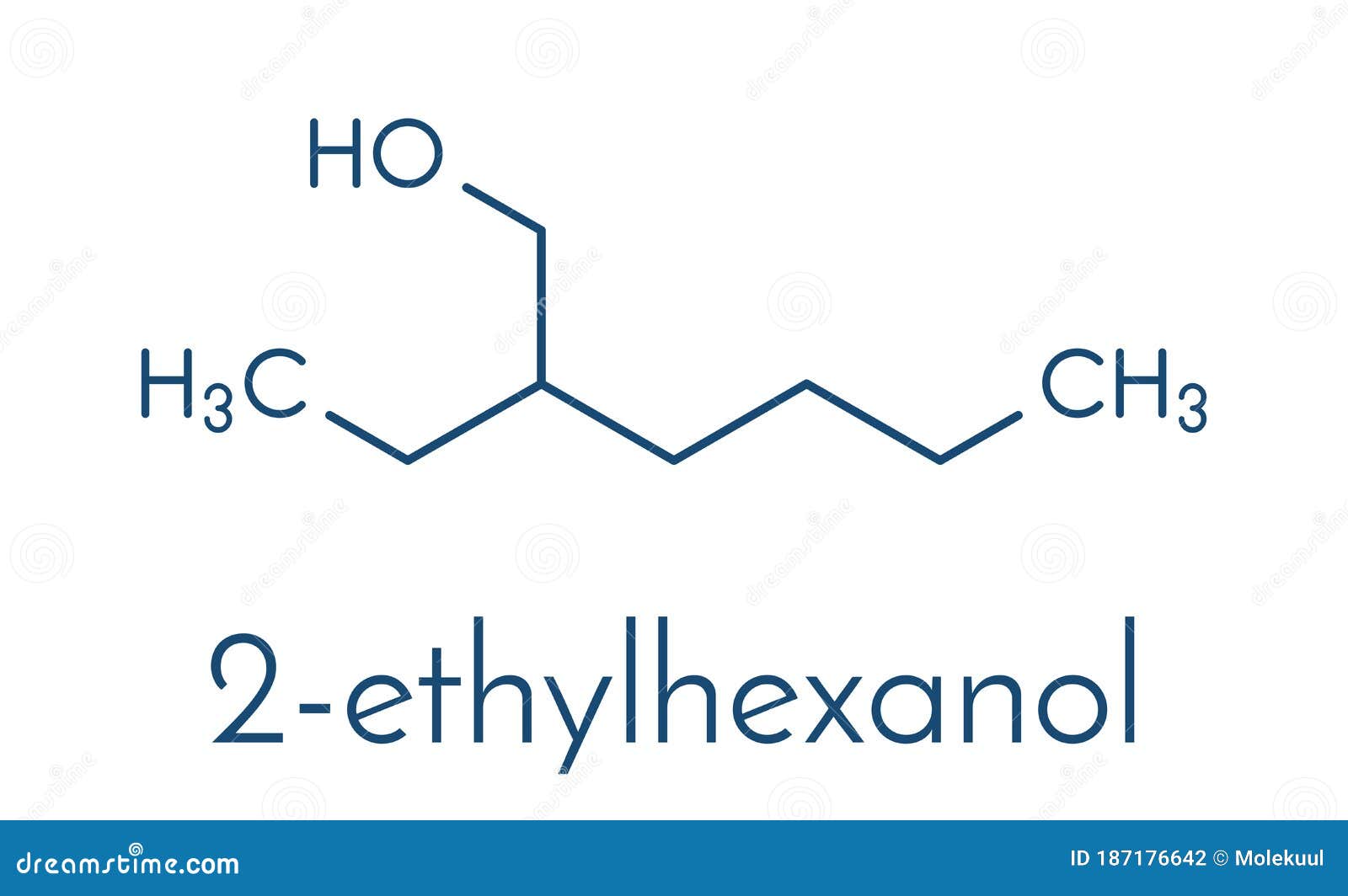 2-ethylhexanol 2-EH Molecule. Used As Solvent, Fragrance Component And ...
