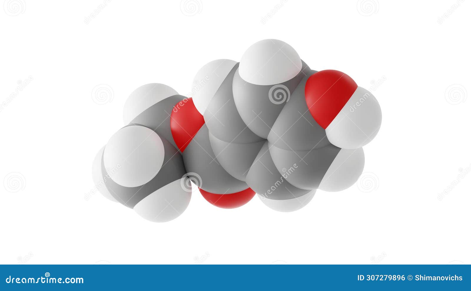 Ethylparaben Molecule, Food Preservative E214, Molecular Structure ...
