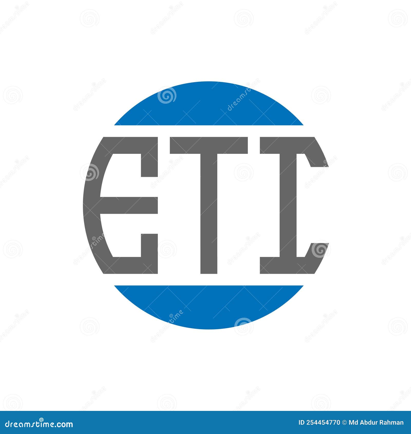 ETI Letter Logo Design on White Background. ETI Creative Initials ...