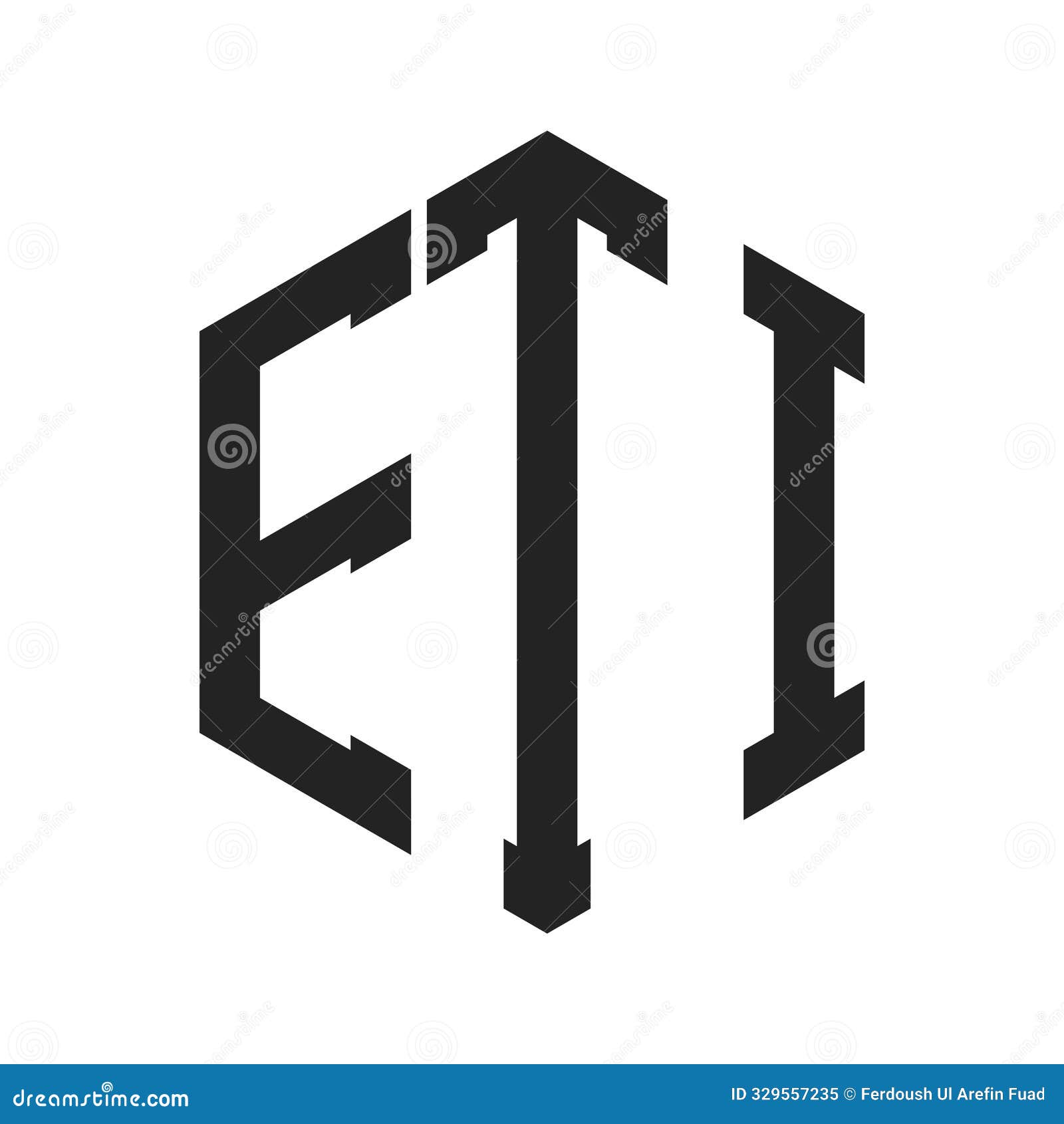 ETI Logo Design. Initial Letter ETI Monogram Logo Using Hexagon Shape ...