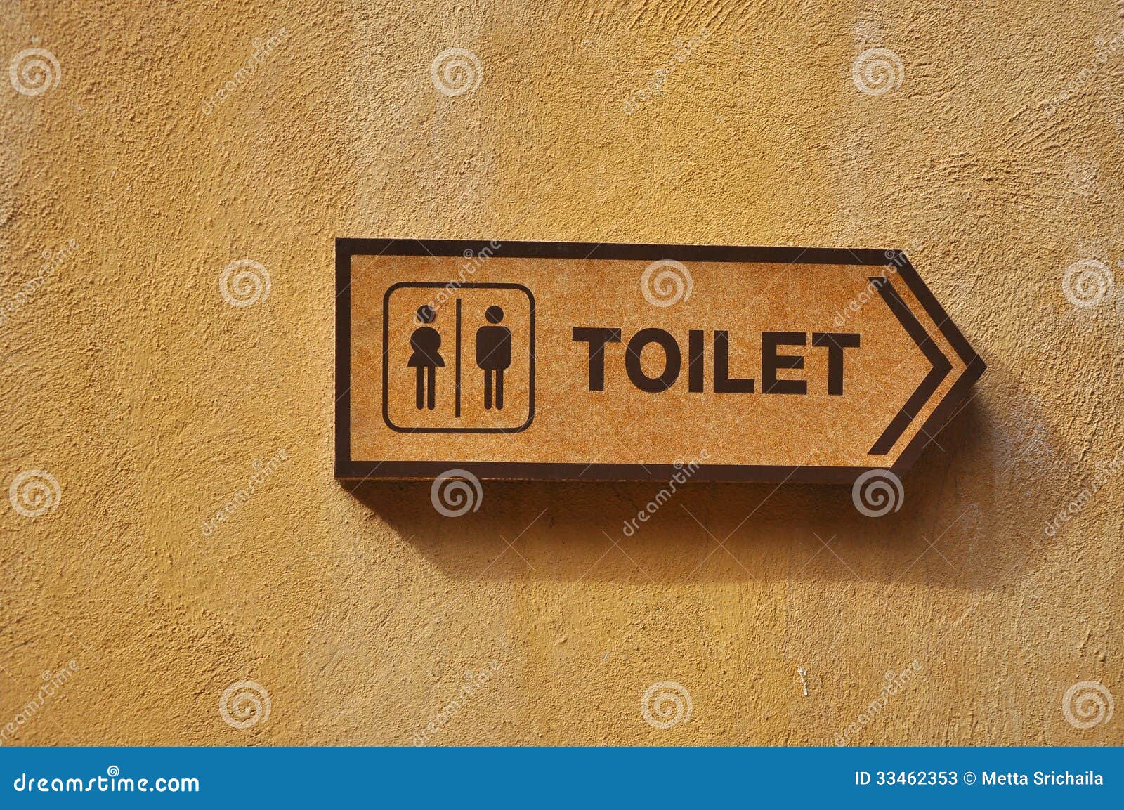 Etichetta della toilette immagine stock. Immagine di parete - 33462353