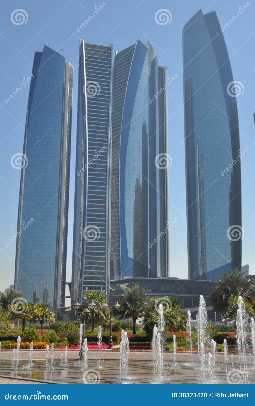 Etihad Towers in Abu Dhabi, UAE Editorial Stock Photo - Image of hotel ...
