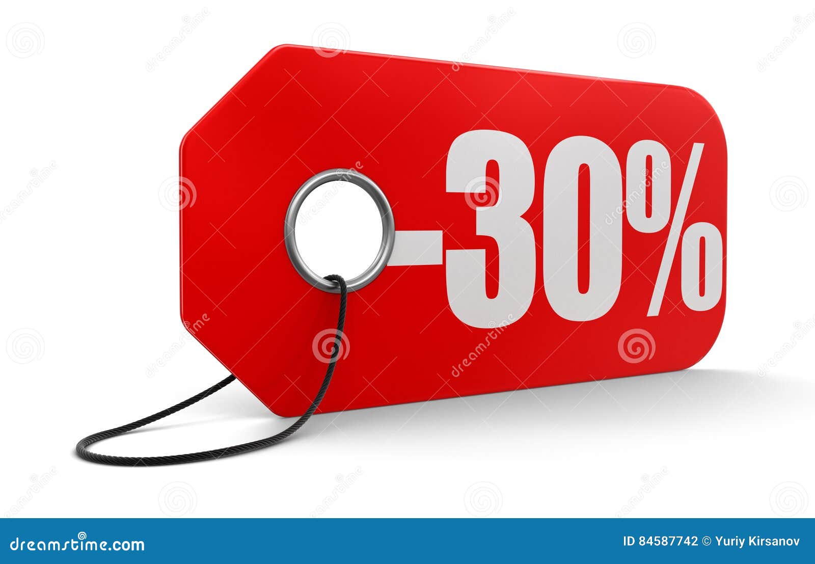 Etiqueta com -30% ilustração stock. Ilustração de gerado - 84587742