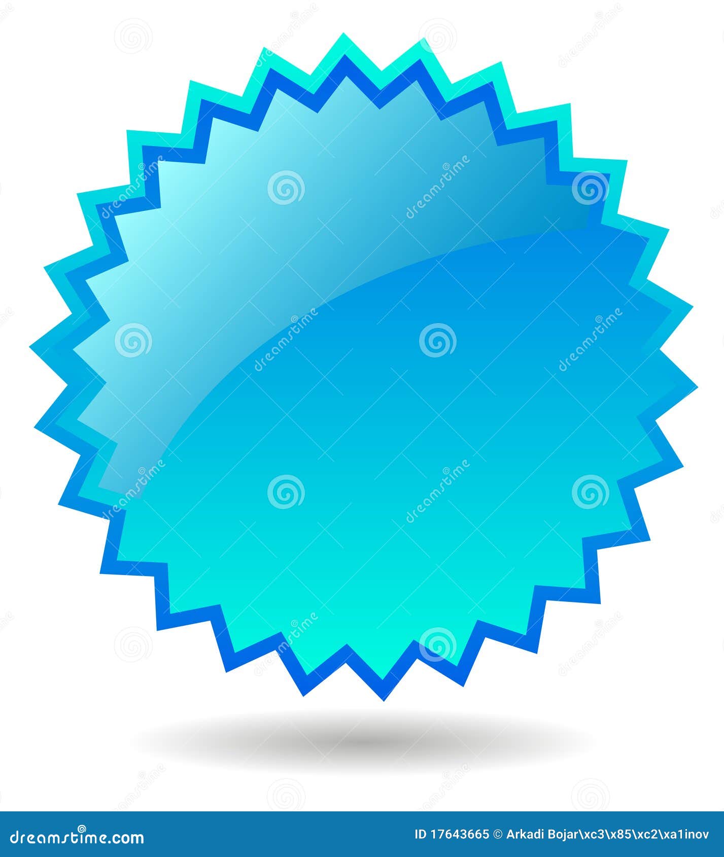 Etiqueta da estrela azul ilustração do vetor. Ilustração de isolado ...