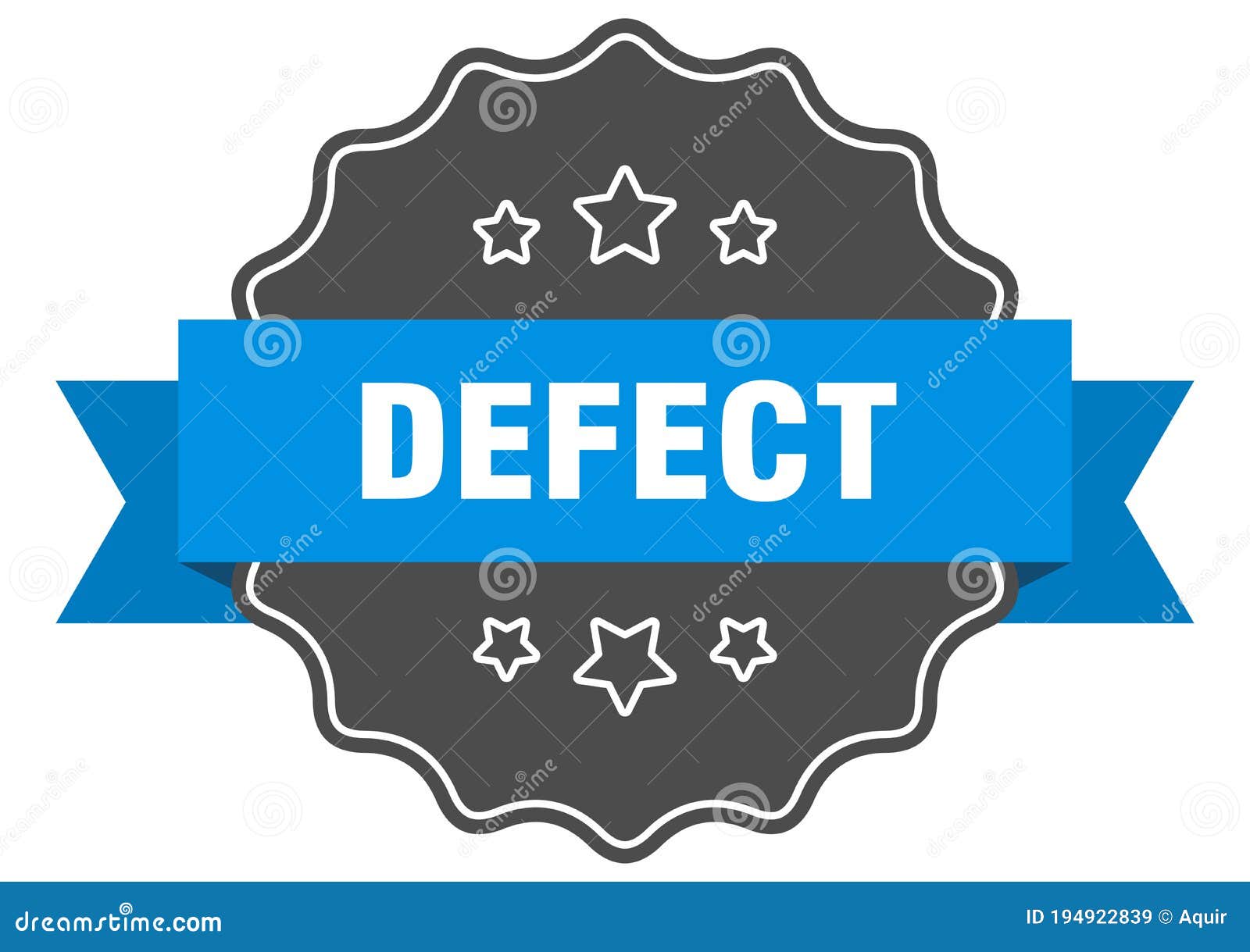 Etiqueta de defecto ilustración del vector. Ilustración de fondo ...