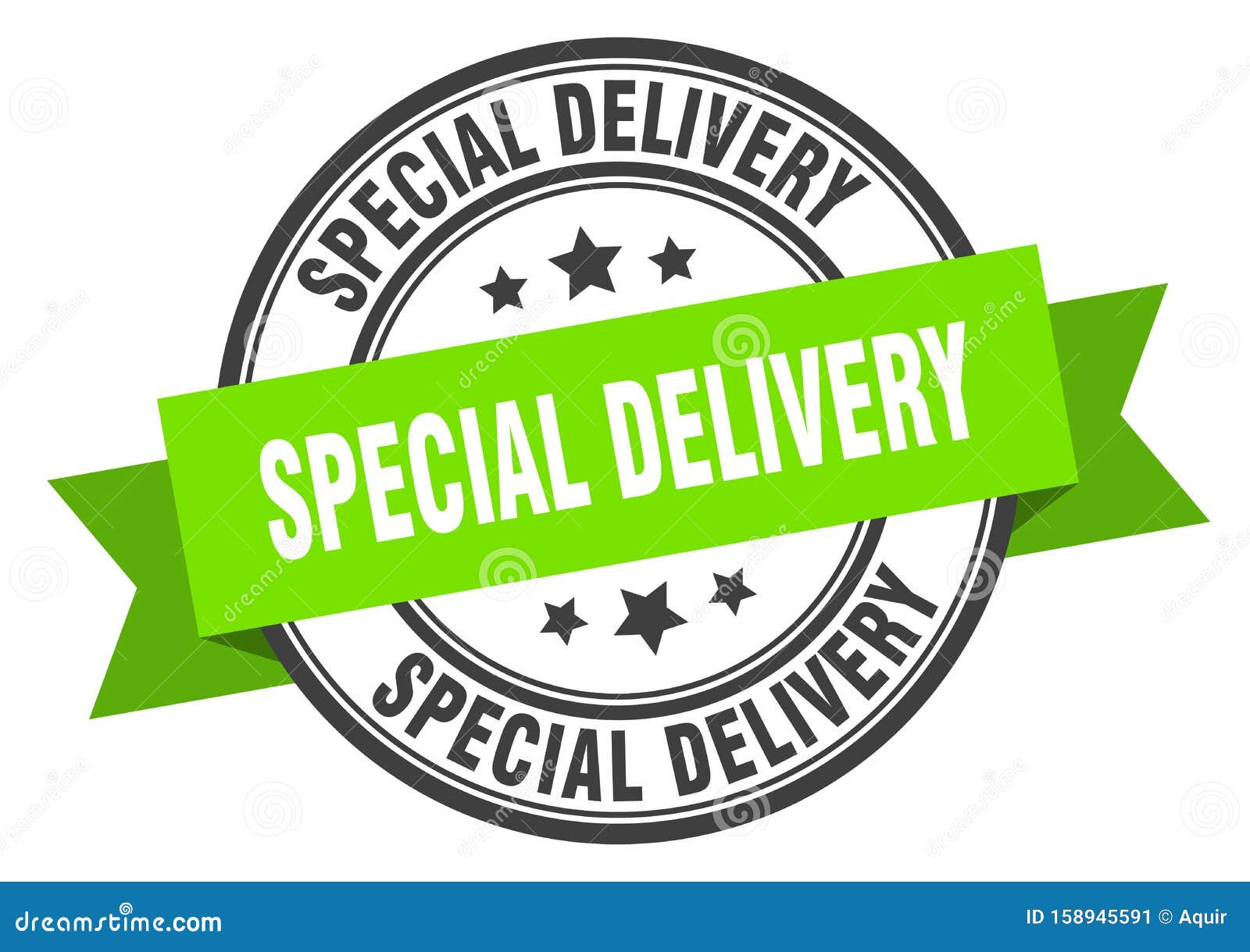 Etiqueta De Entrega Especial Ilustración del Vector - Ilustración de ...