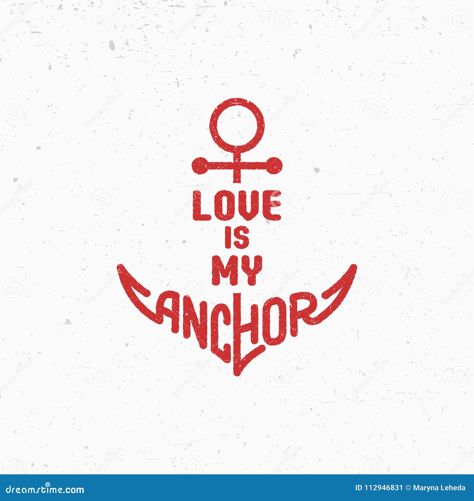 Etiqueta De Las Letras Del Ancla Ilustración del Vector - Ilustración ...