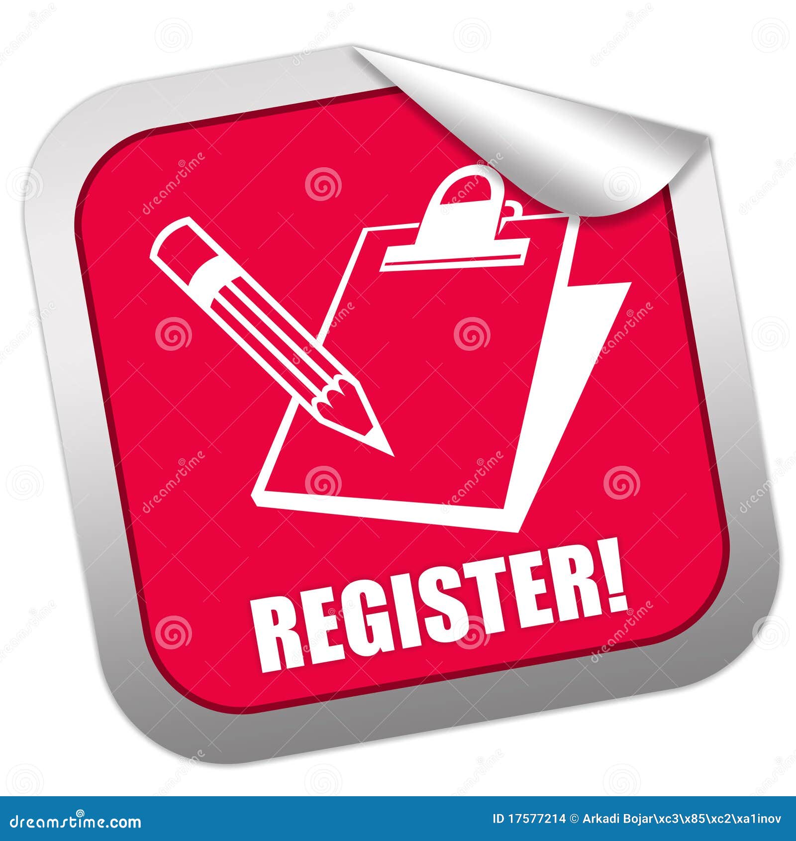 Etiqueta do registo ilustração stock. Ilustração de marca - 17577214