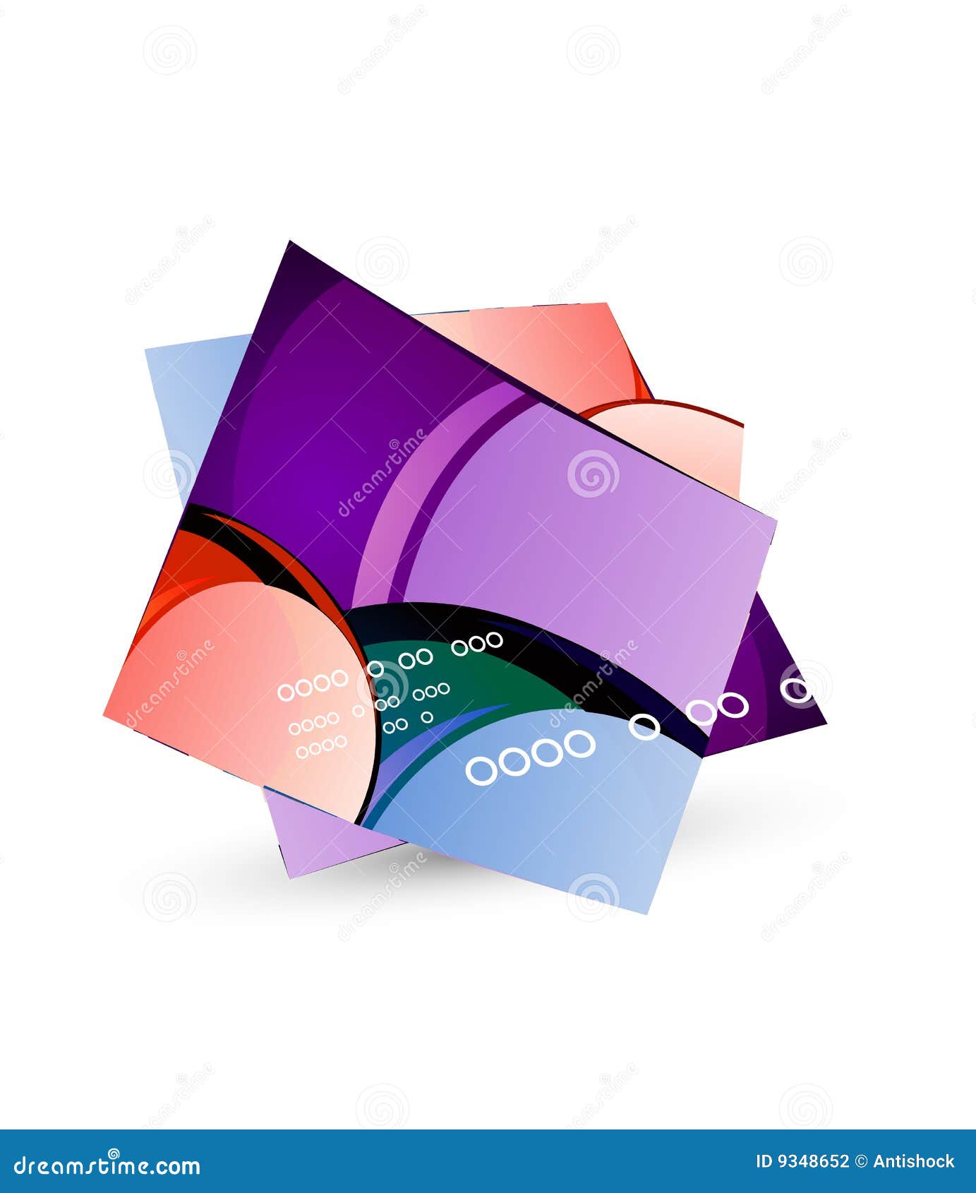 Etiqueta Engomada Colorida Brillante Ilustración del Vector ...