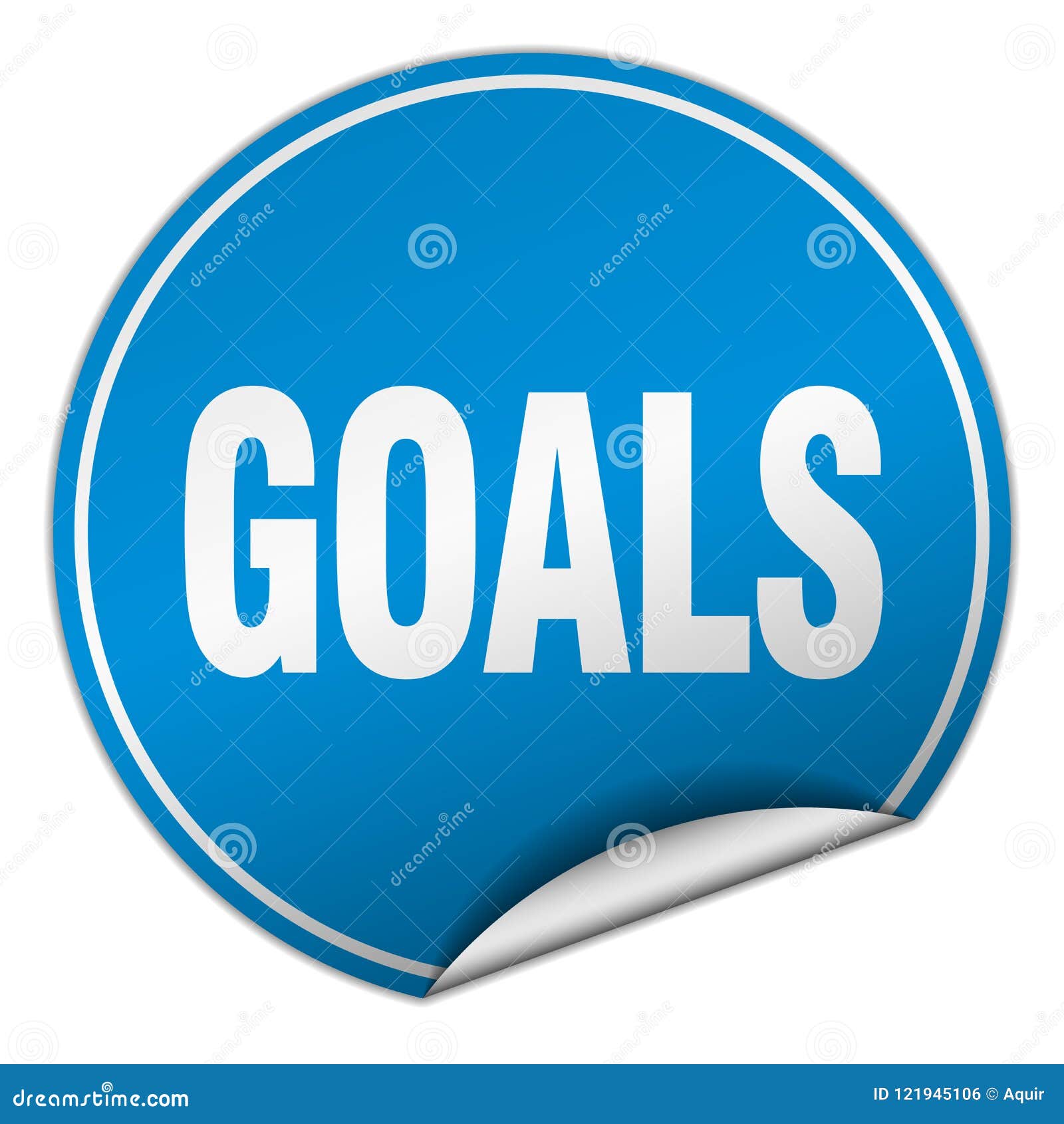 Etiqueta Engomada De Las Metas Ilustración del Vector - Ilustración de ...