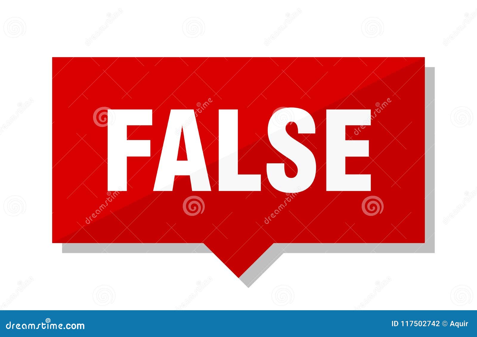 Etiqueta roja falsa ilustración del vector. Ilustración de burbuja ...