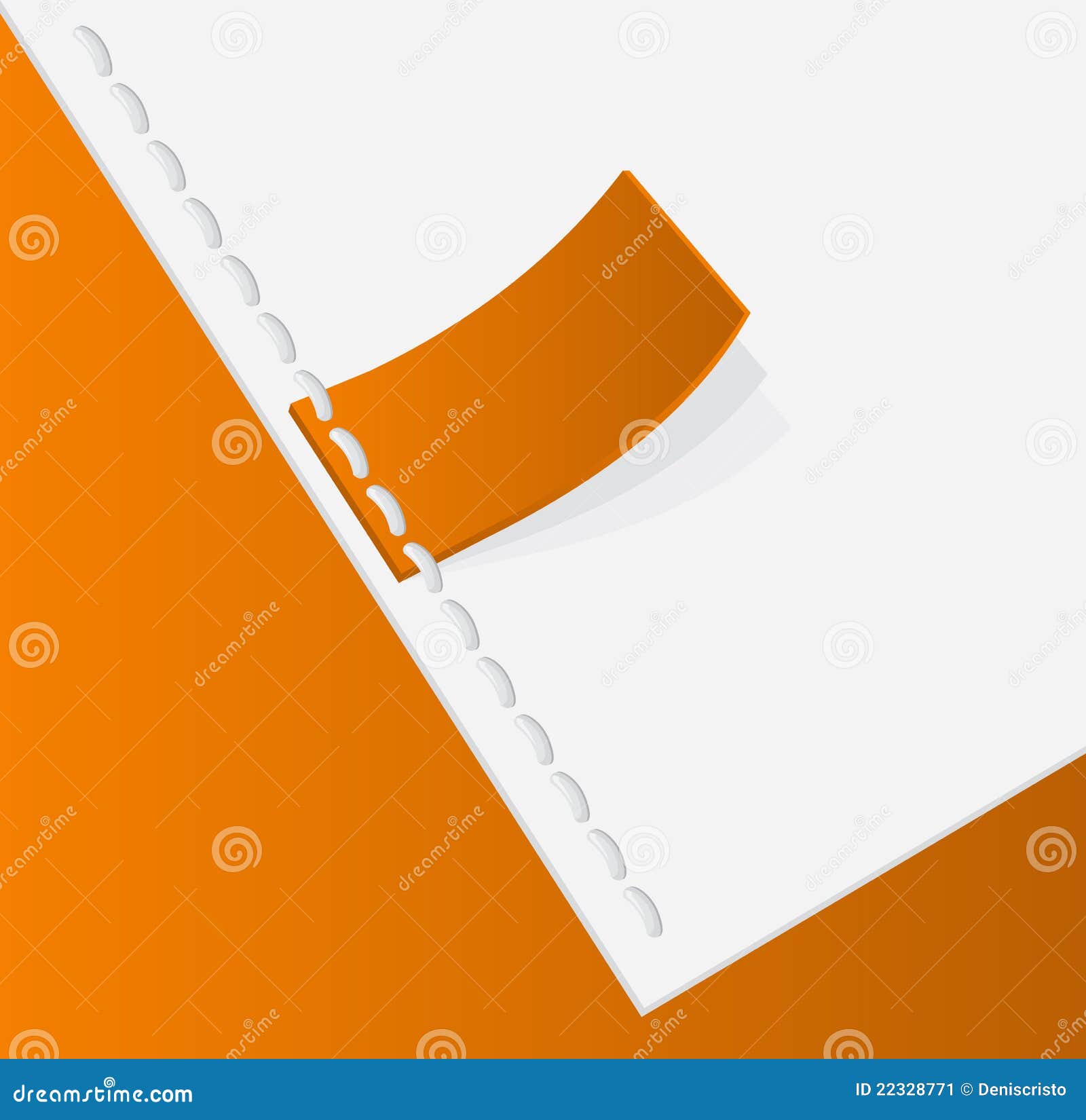 Etiqueta verde cosida ilustración del vector. Ilustración de etiqueta ...