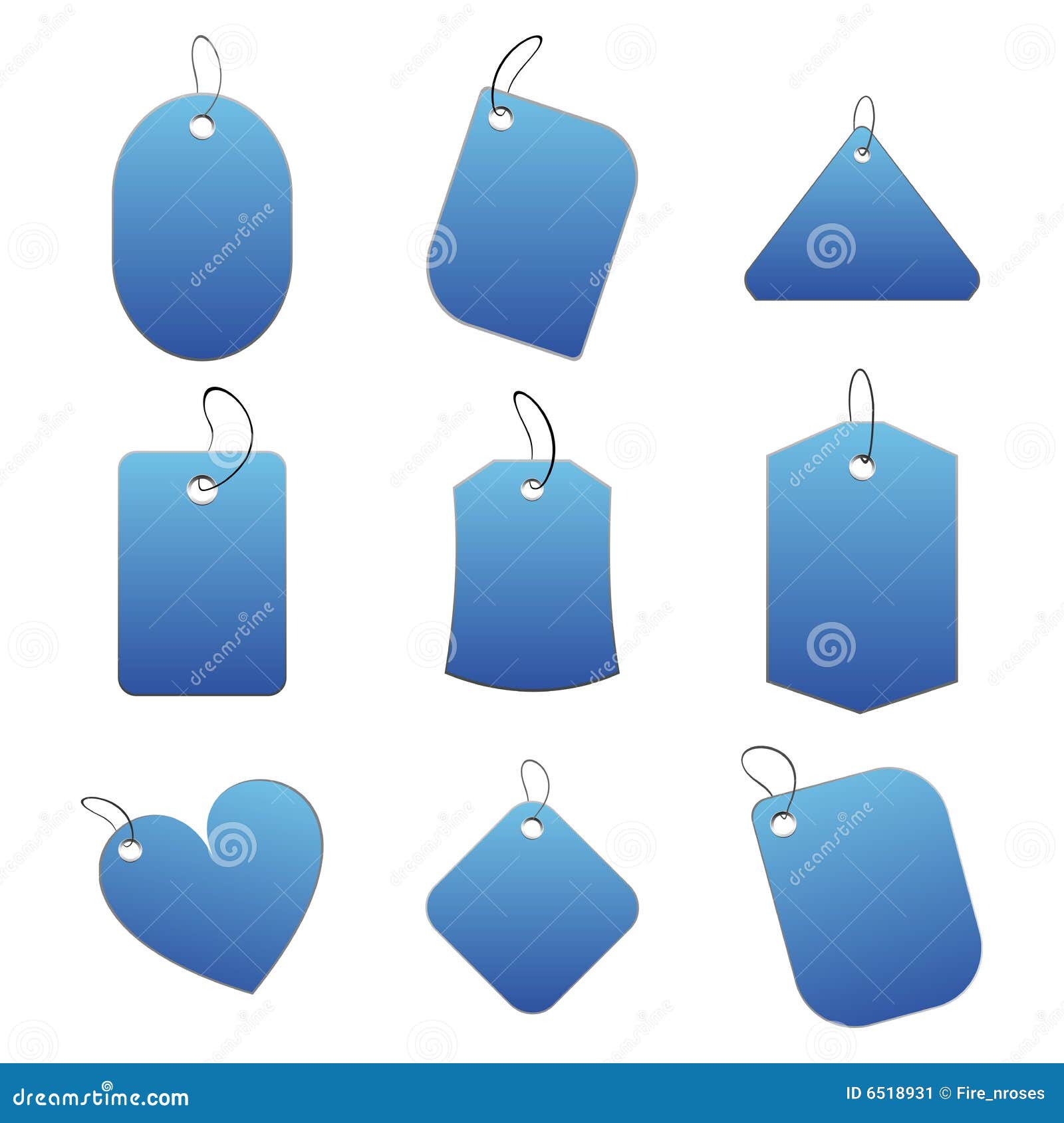 Etiquetas azules ilustración del vector. Ilustración de elementos - 6518931