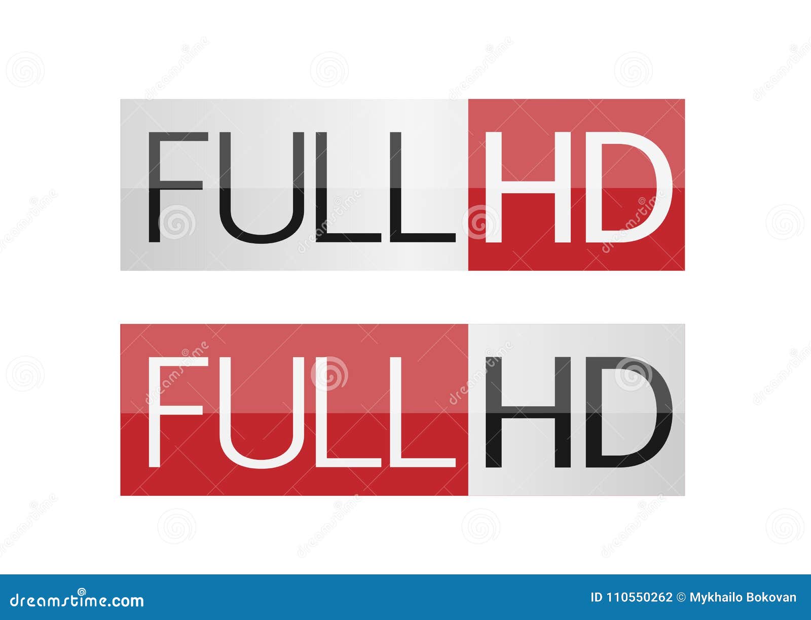 Etiquetas completas de HD ilustración del vector. Ilustración de ...