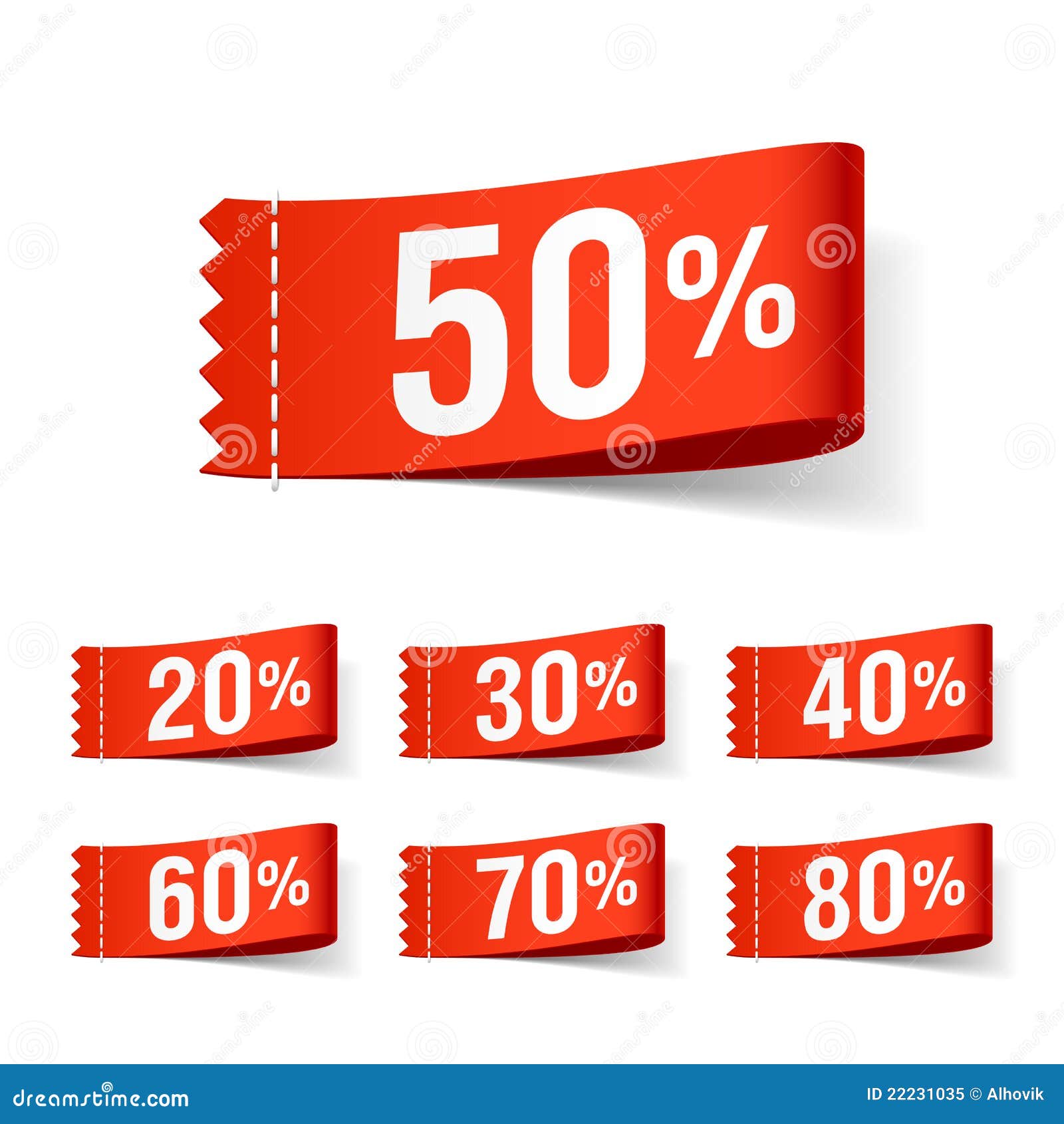 Etiquetas do disconto ilustração do vetor. Ilustração de sair - 22231035