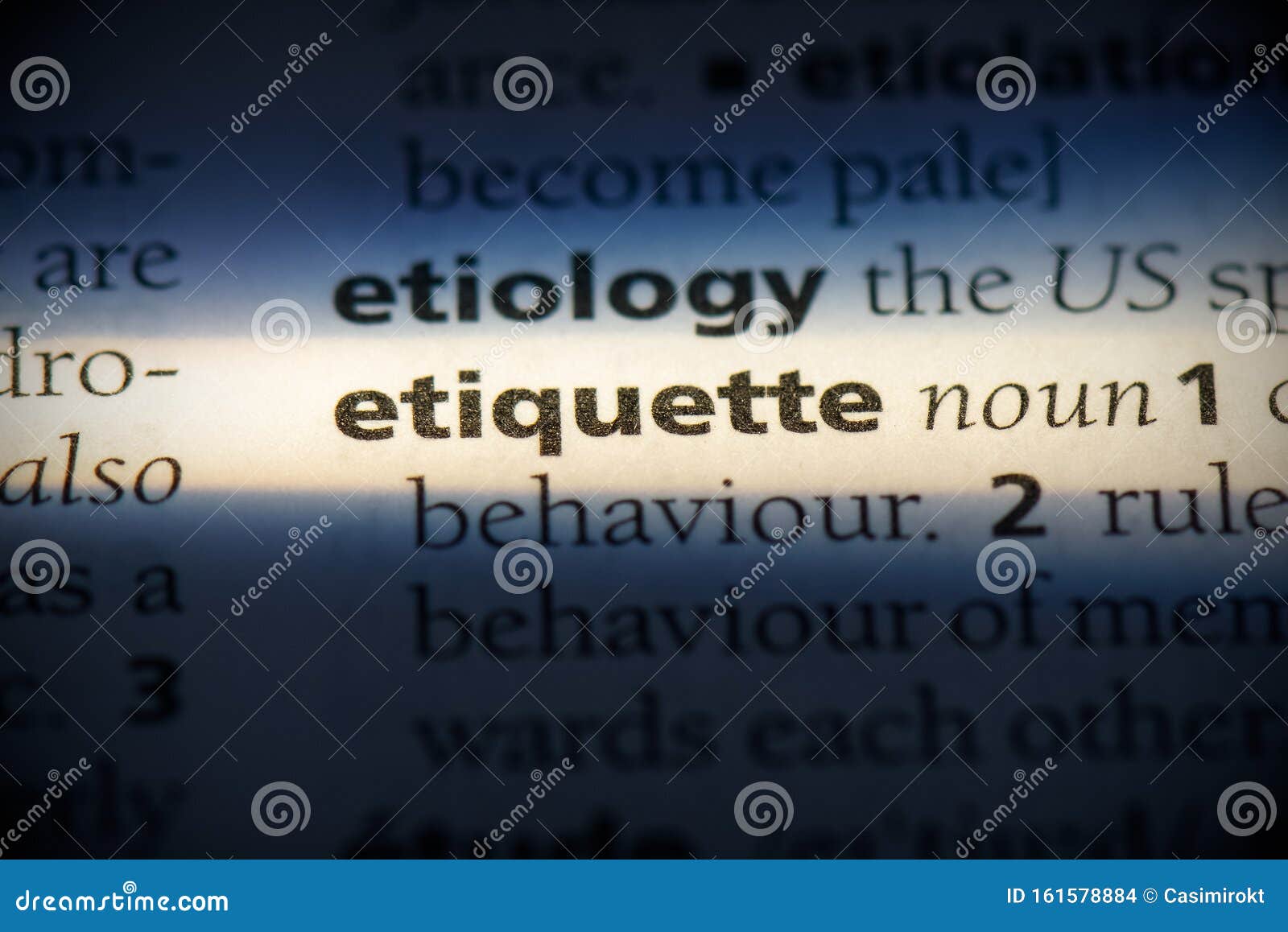 Etiquette stock photo. Image of closeup, definition - 161578884