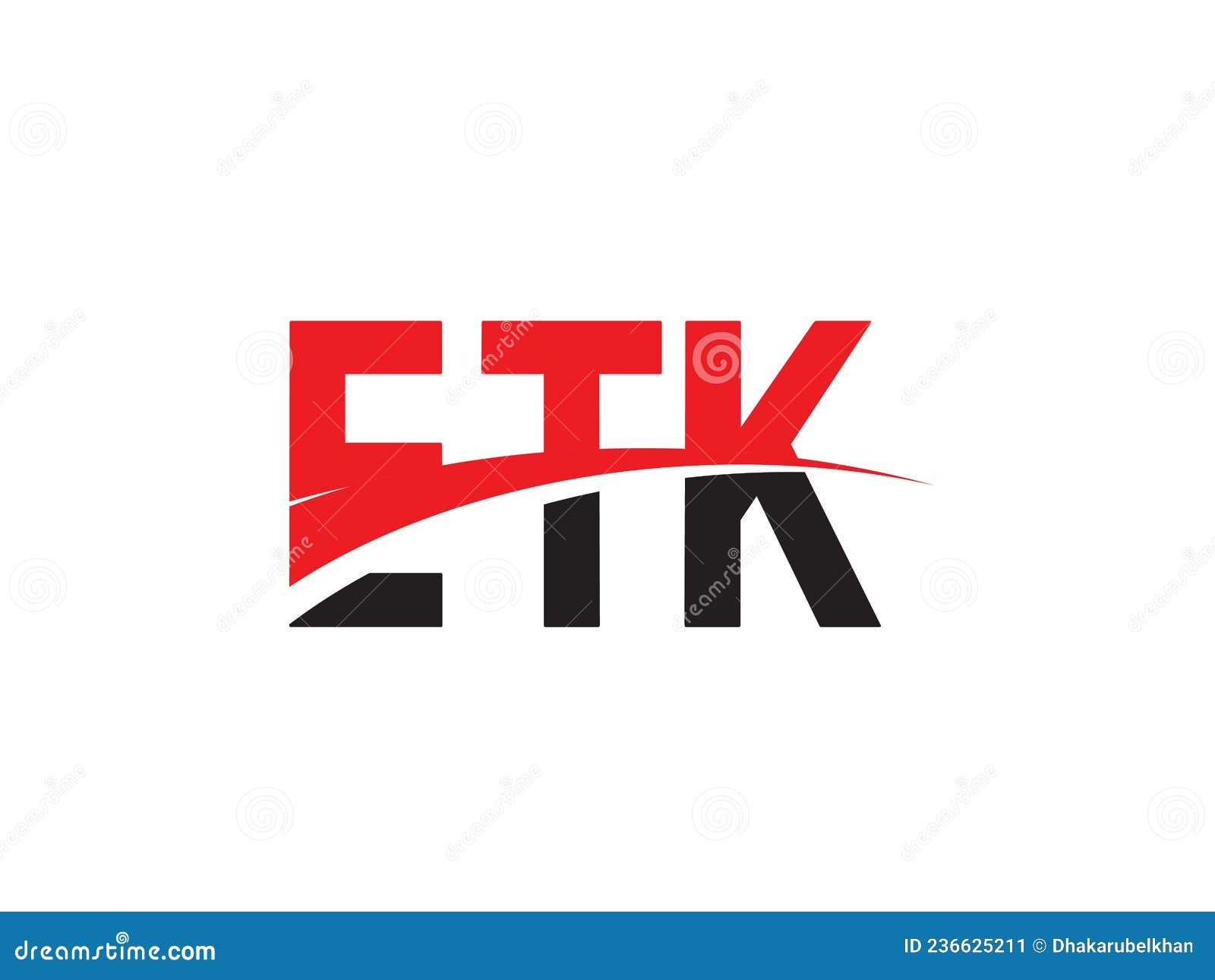 ETK Letter Initial Logo Design Vector Illustration Stock Vector ...
