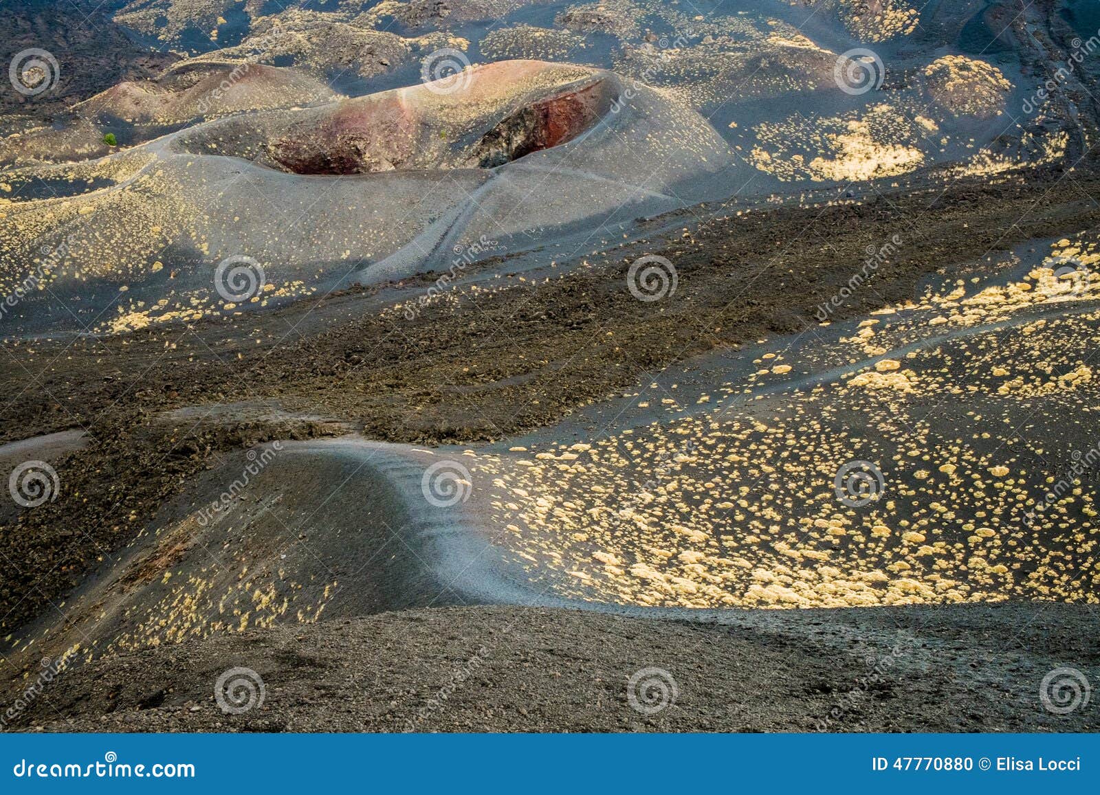 Etna crater stock photo. Image of landscape, volcanic - 47770880