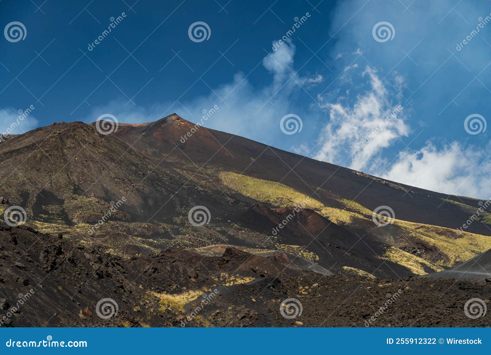 Etna volcano in Italy stock photo. Image of mount, volcano - 255912322