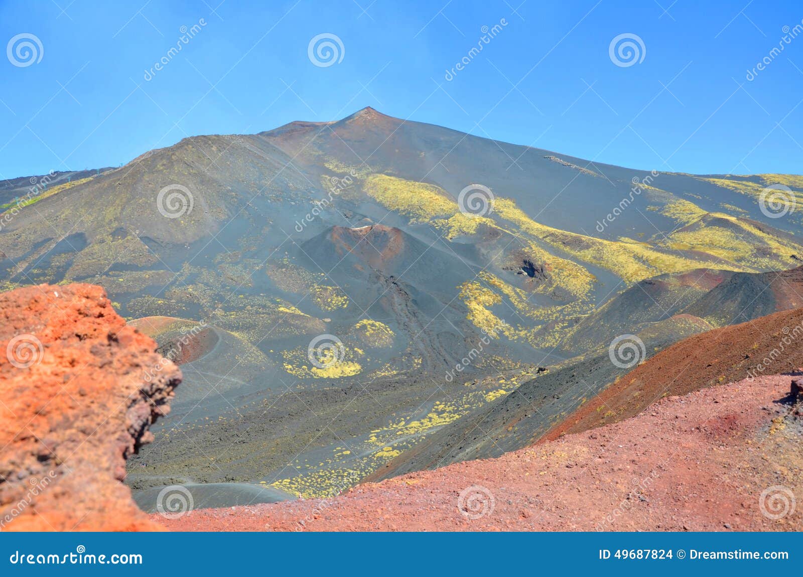 Etna Volcano Largest in Europe Stock Photo - Image of catania, europe ...