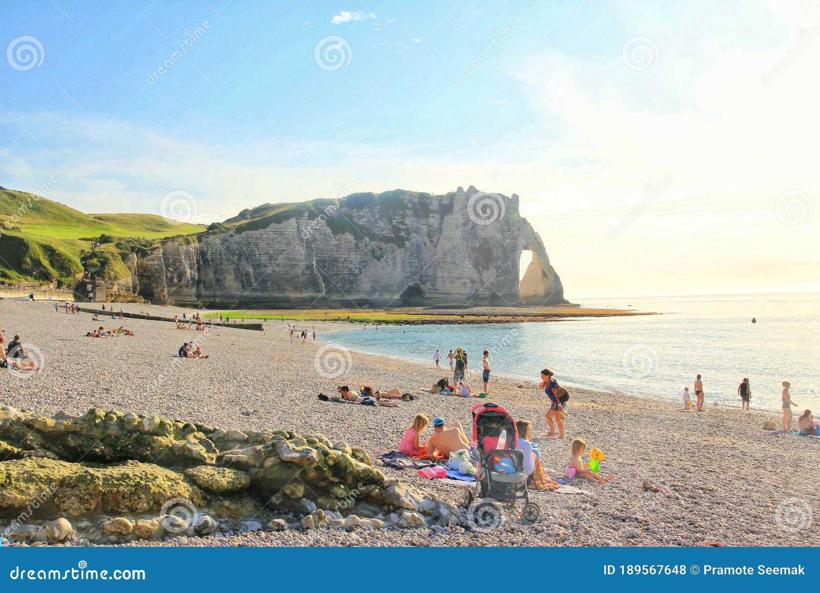 Etretat Beach, Etretat Cliffs, Normandy, France Editorial Stock Photo ...