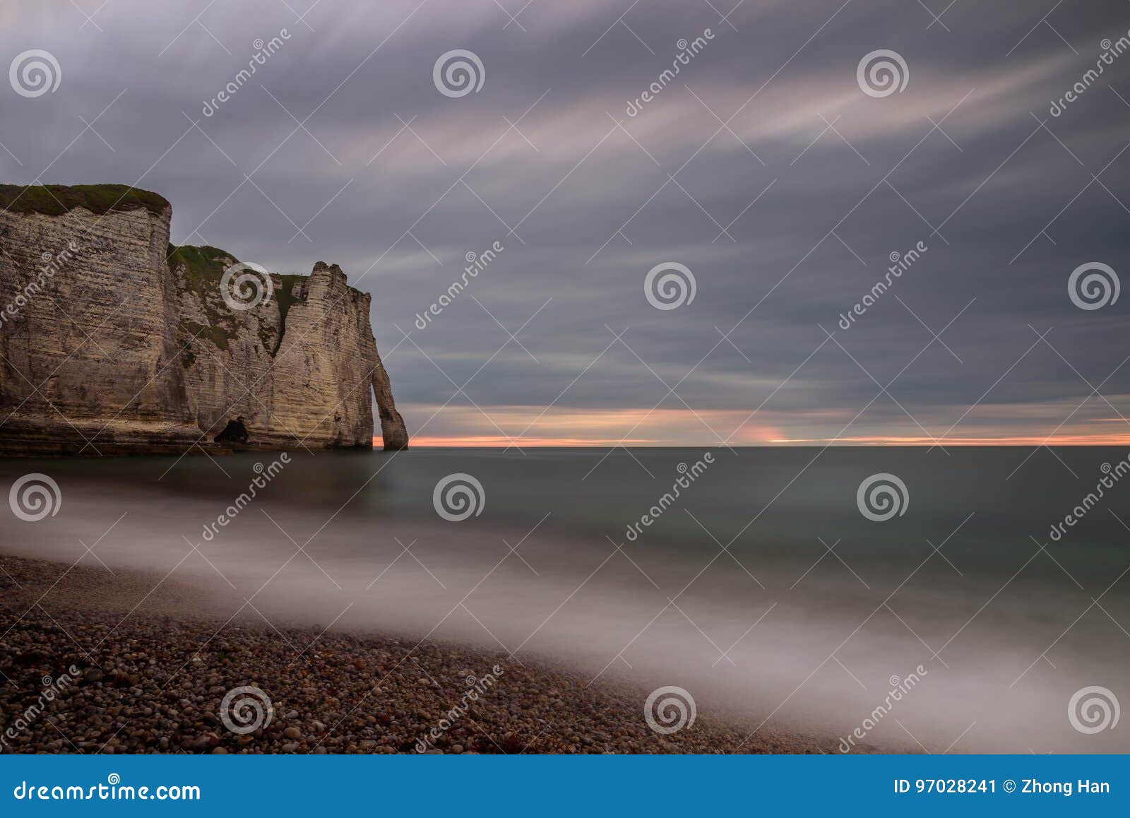 Etretat stock image. Image of normandy, coastline, rock - 97028241