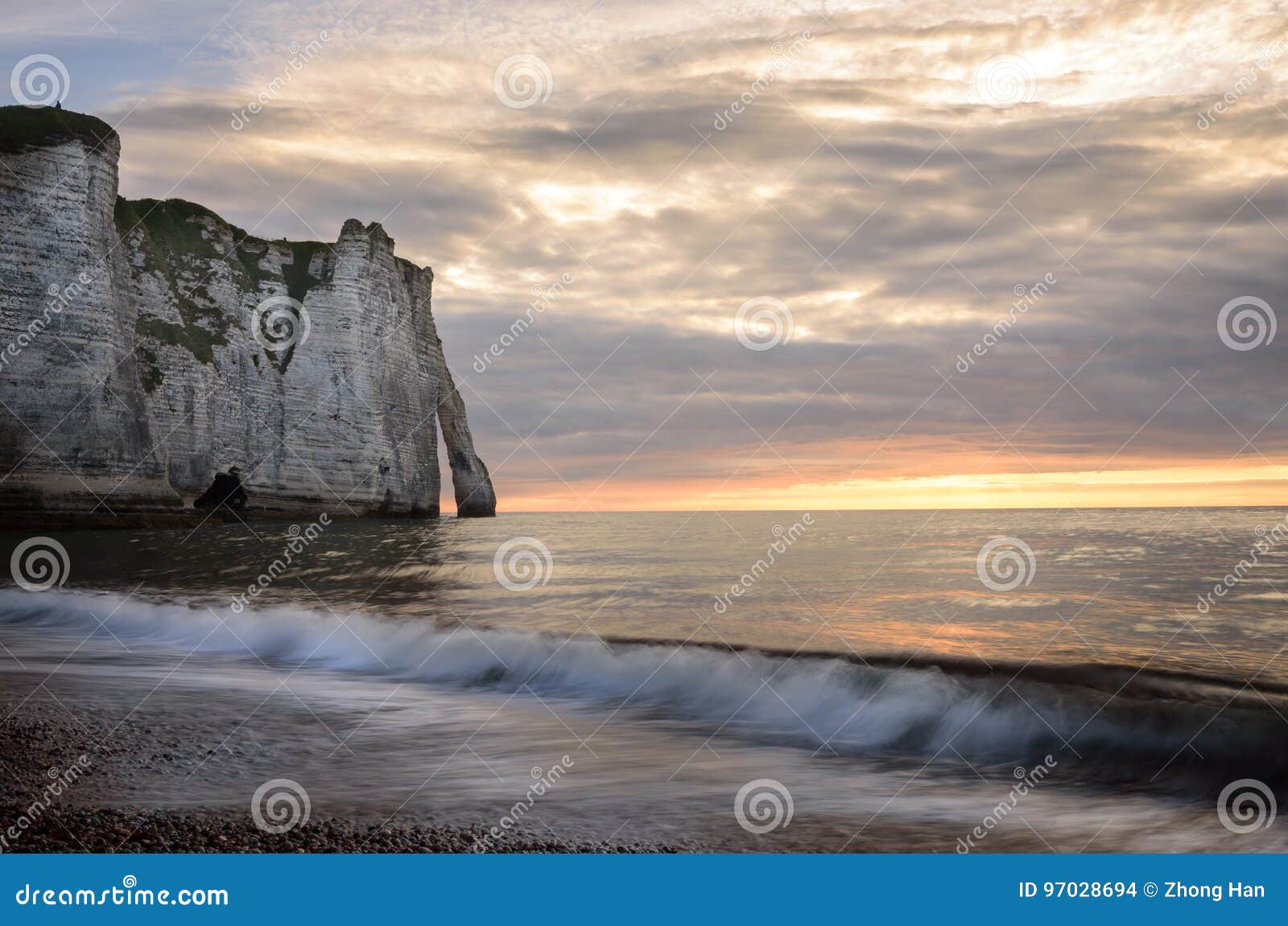 Etretat stock photo. Image of ocean, europe, atlantic - 97028694