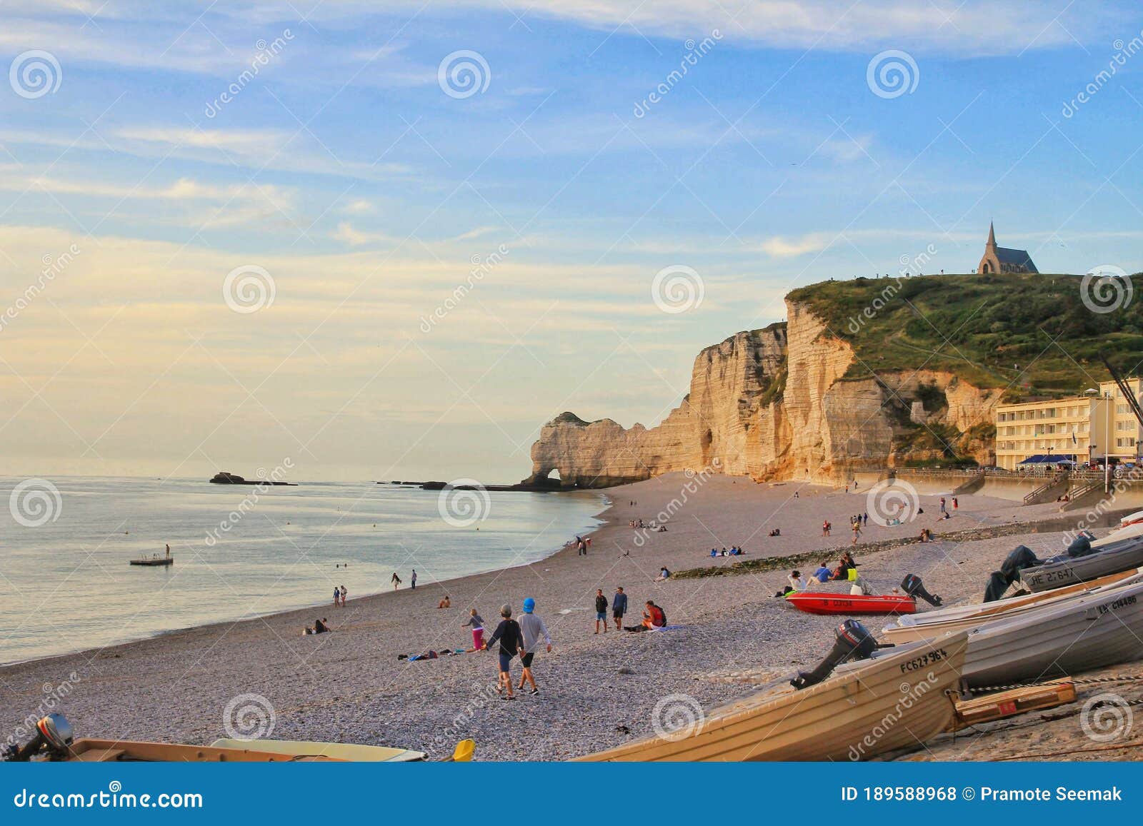 Etretat Cliffs, the Coast of Normandy, France Editorial Stock Photo ...