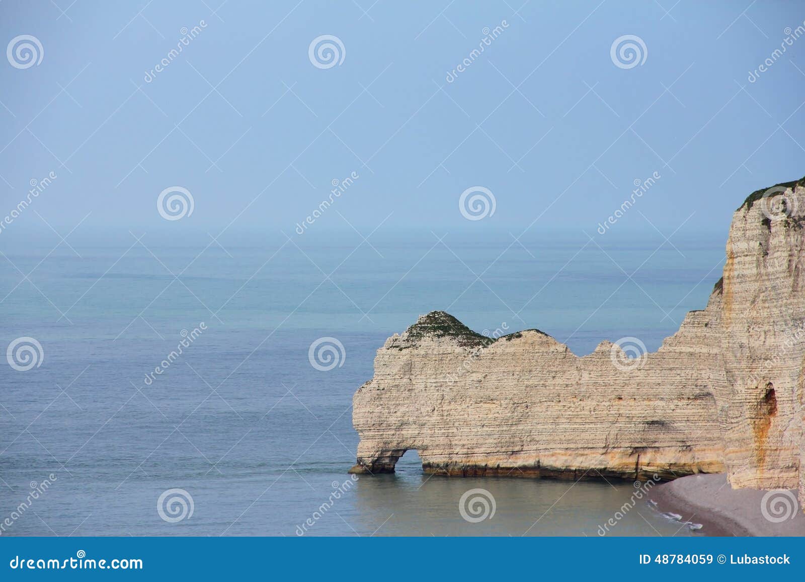 Etretat, cliffs stock image. Image of natural, attraction - 48784059