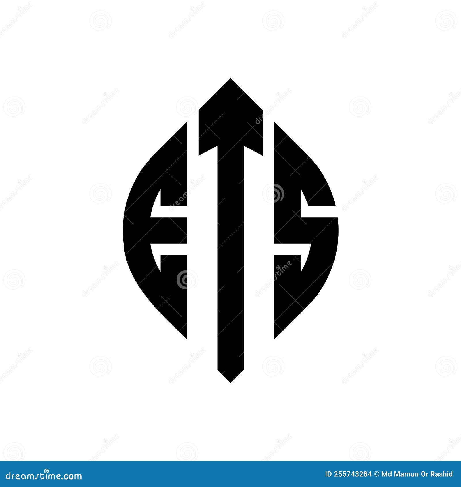 ETS Circle Letter Logo Design with Circle and Ellipse Shape. ETS ...