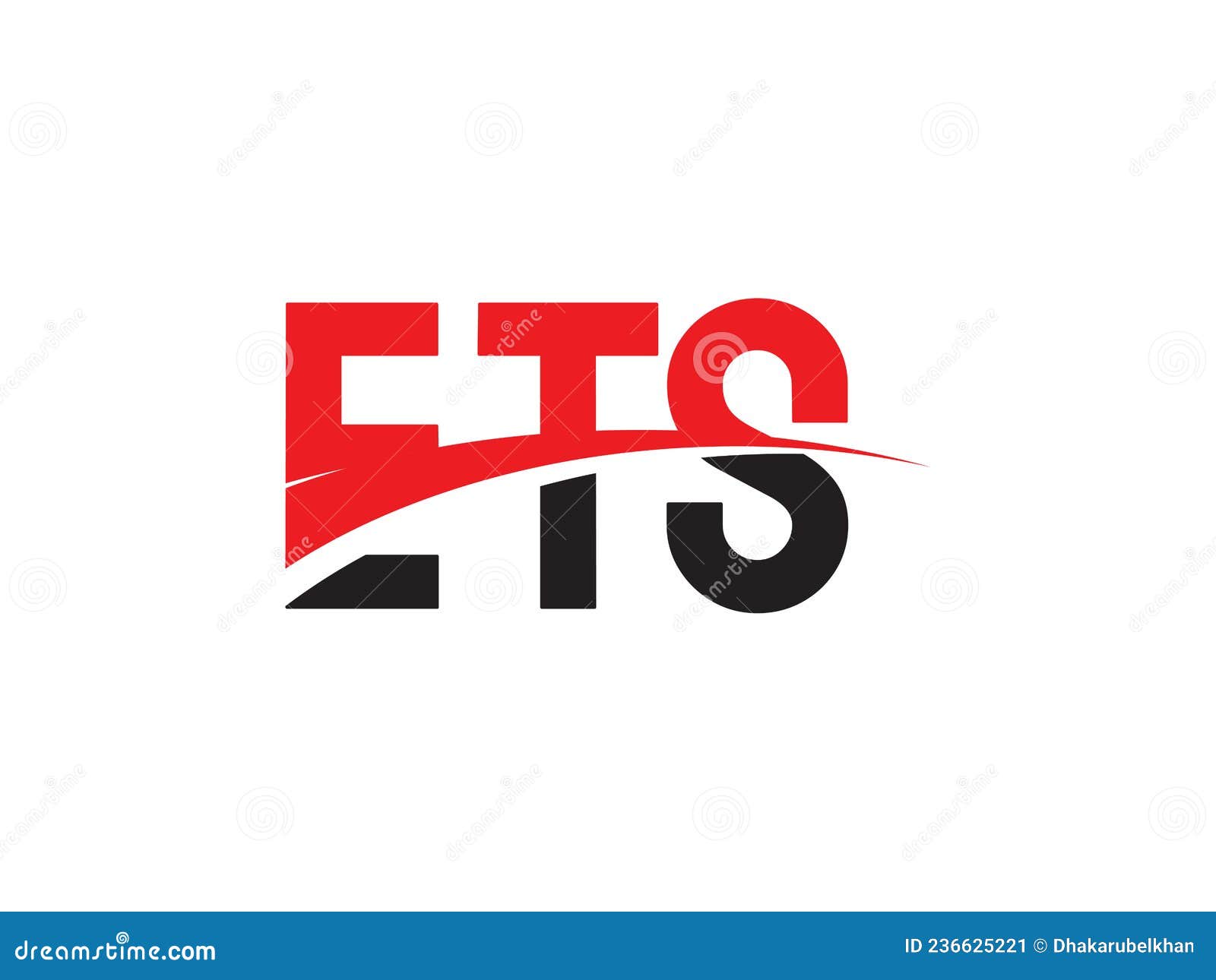 ETS Letter Initial Logo Design Vector Illustration Stock Vector ...