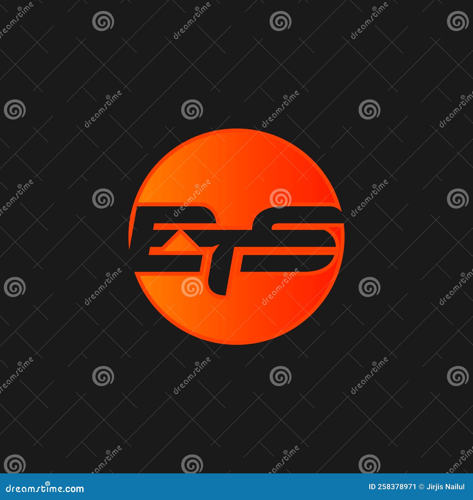 ETS Letter Initial Logo Design Vector Illustration Stock Vector ...