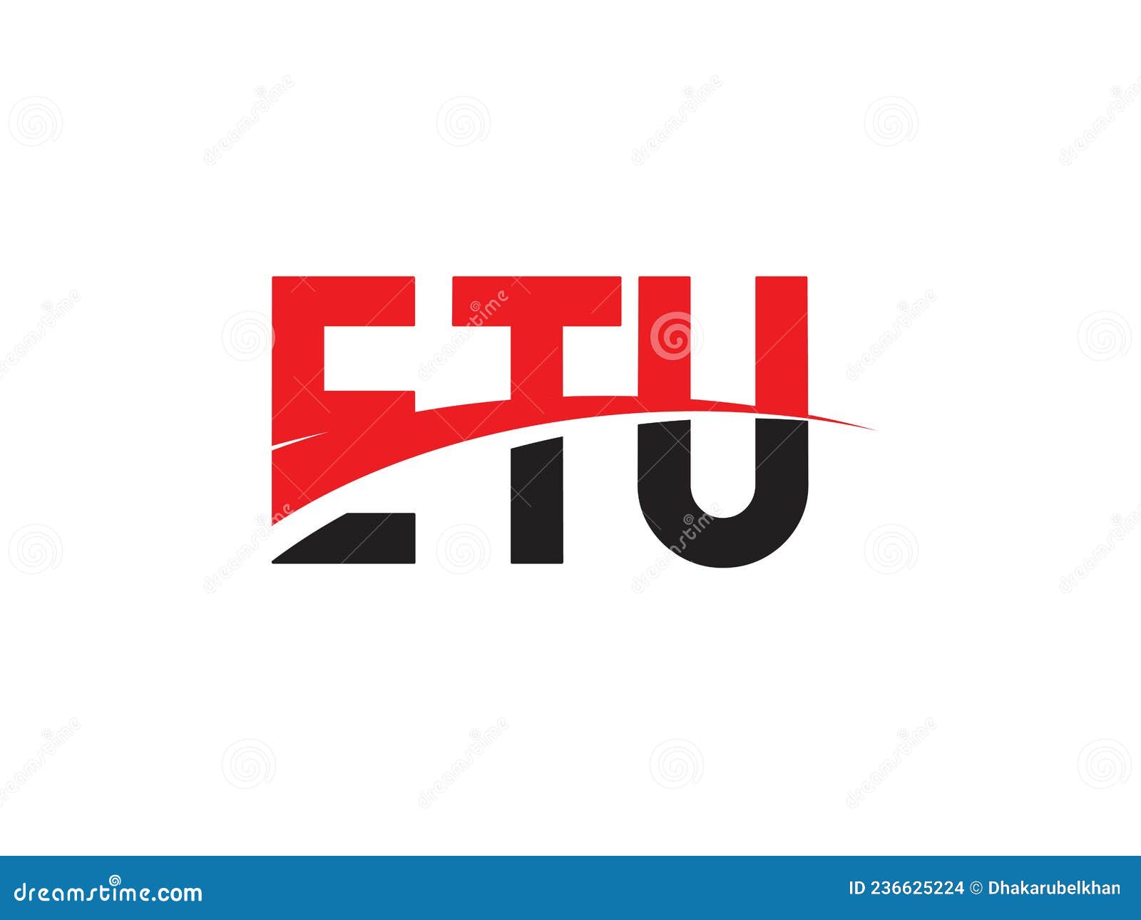 ETU Letter Initial Logo Design Vector Illustration Stock Vector ...