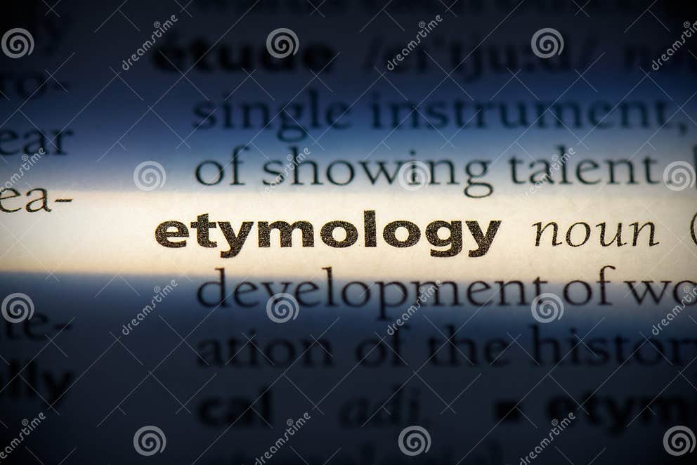 Etymology stock photo. Image of language, text, book - 161578766