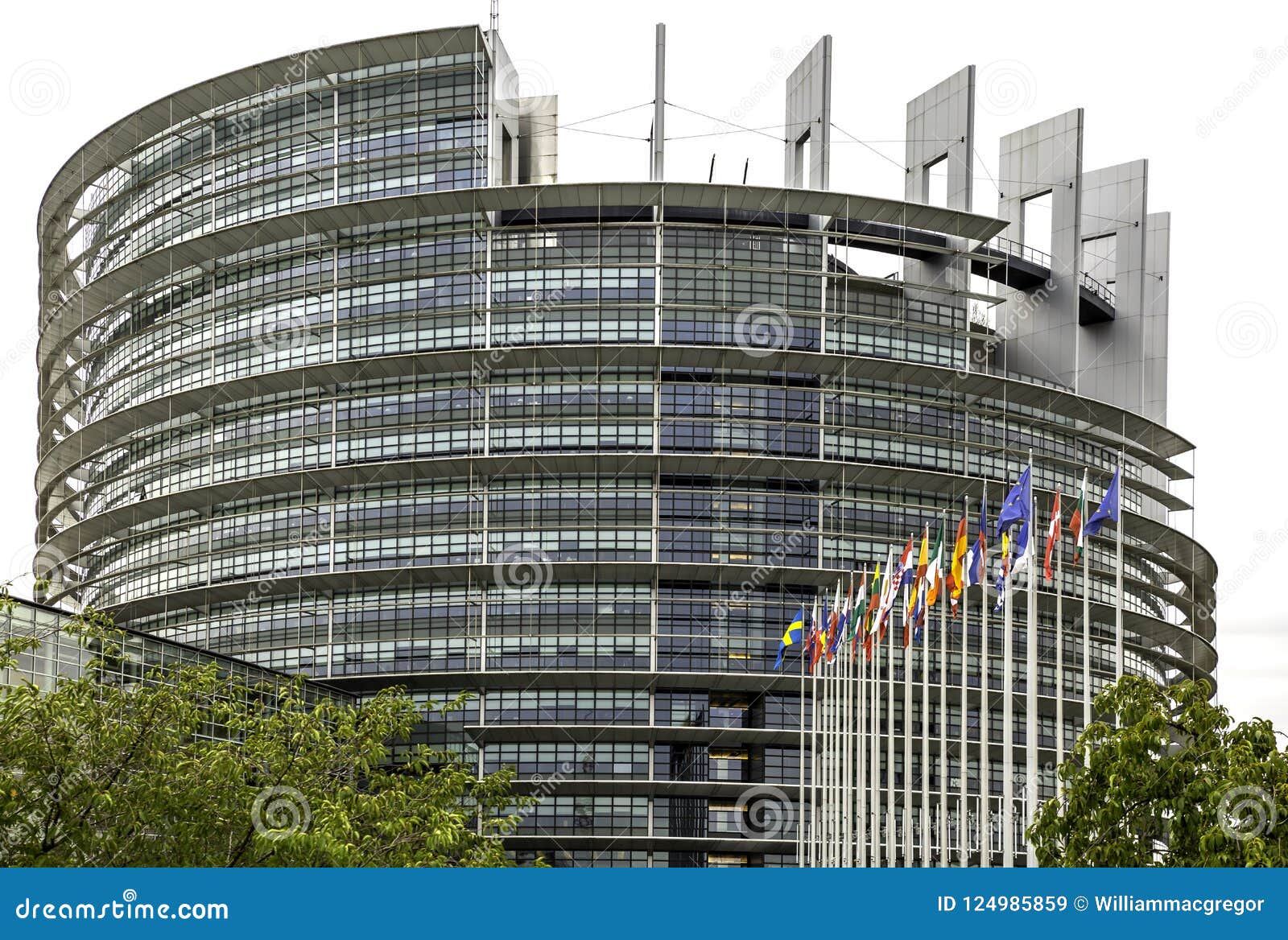 The EU Building in Strasbourg Editorial Stock Image - Image of ...