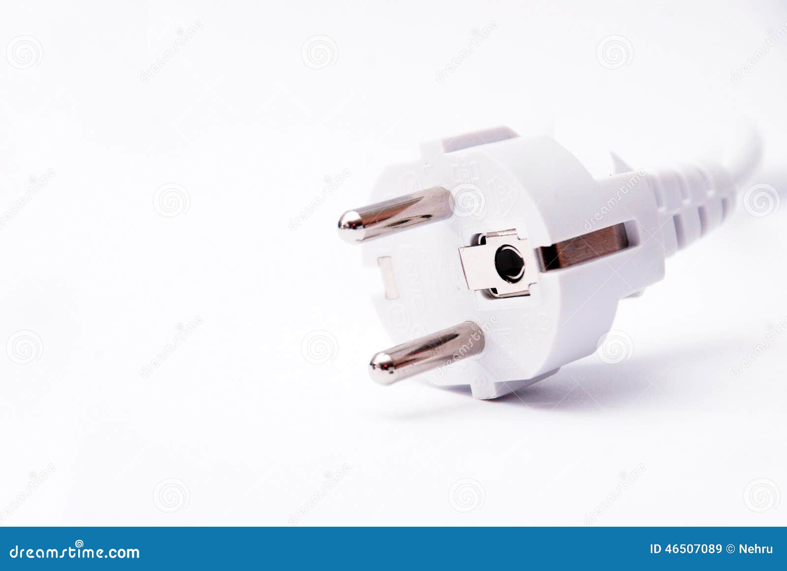 EU electric plug stock image. Image of electrical, isolation - 46507089