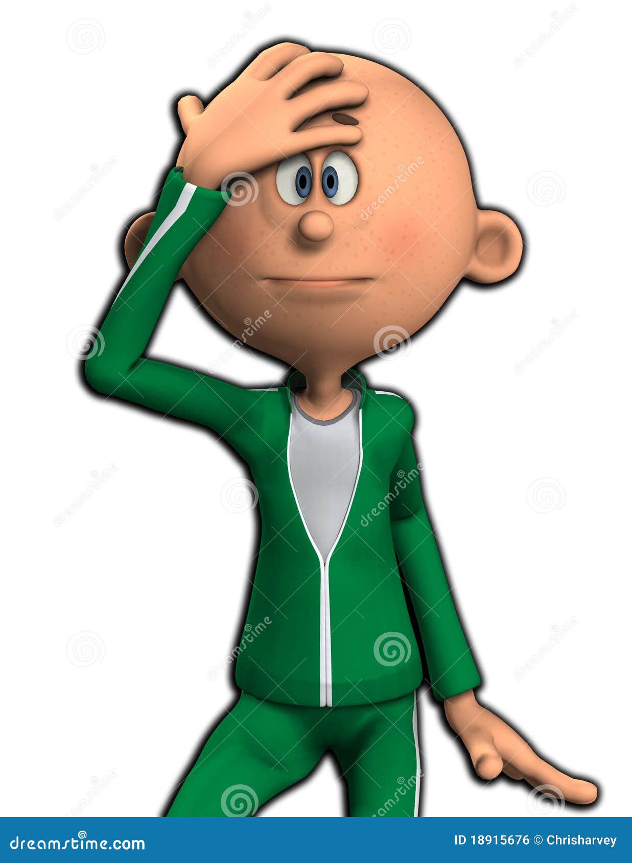 Eu esqueci algo ilustração stock. Ilustração de conceito - 18915676