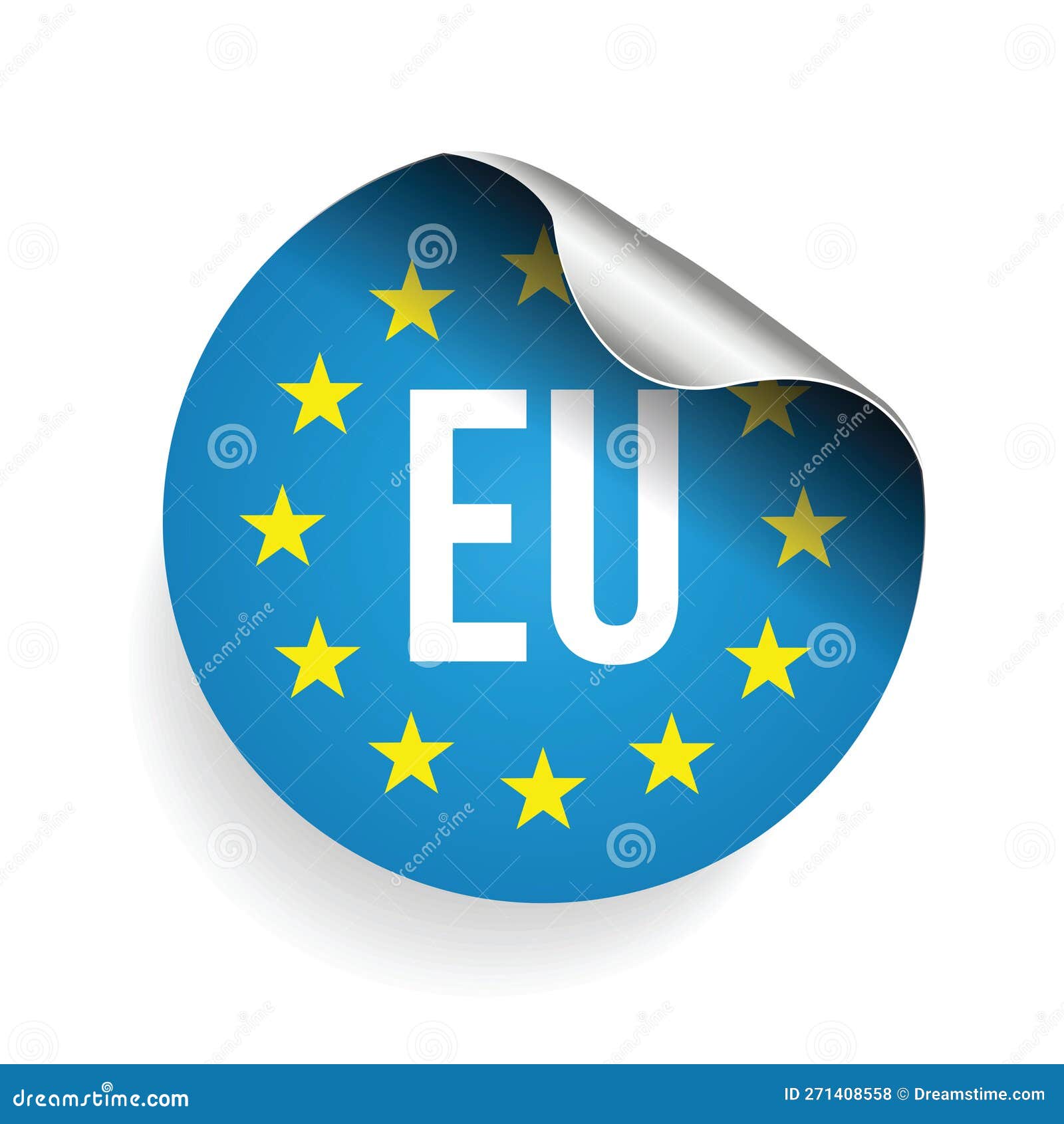 EU European Union Logo Flag Stock Vector - Illustration of quality ...