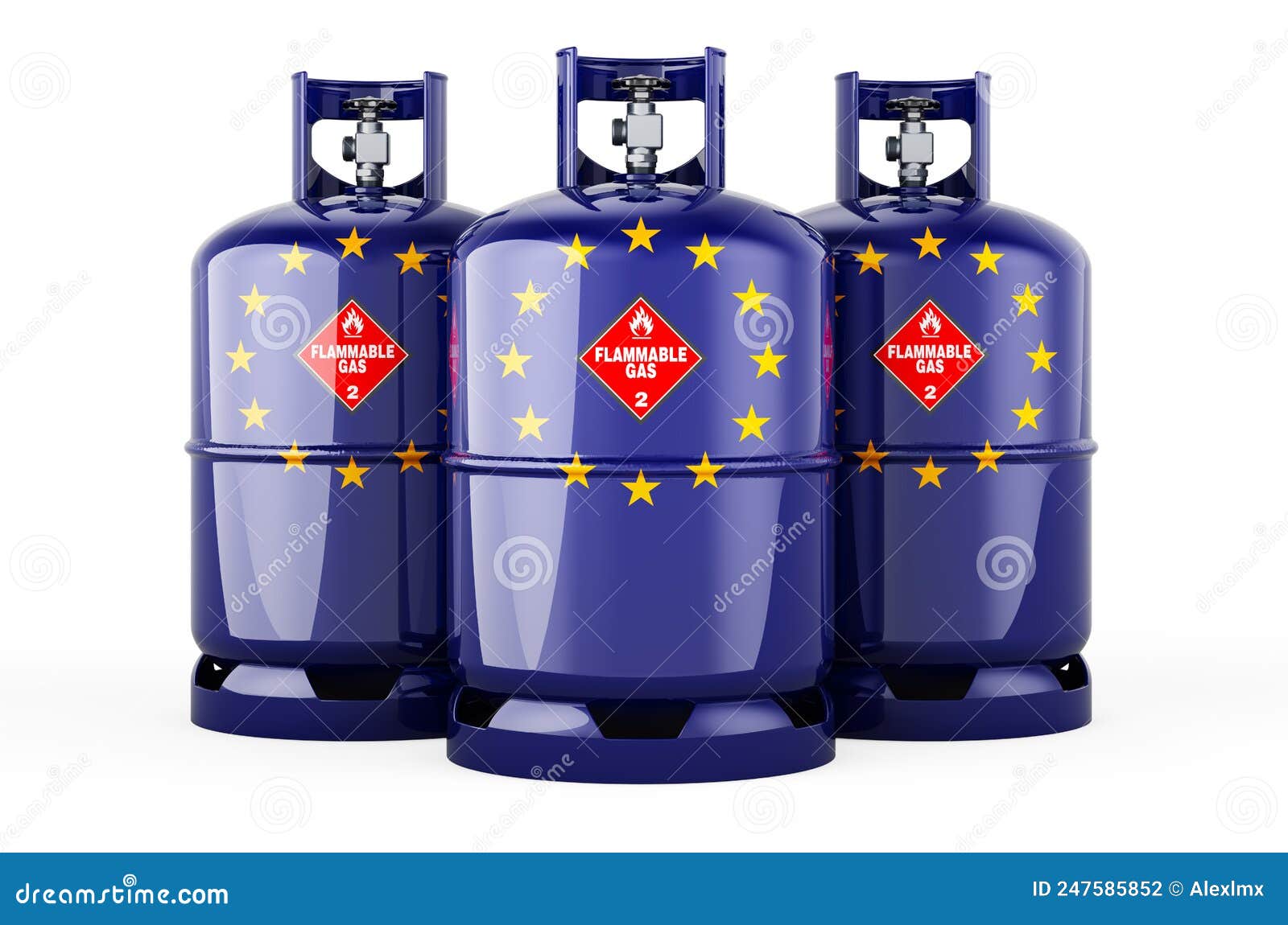 Cylinders With Compressed Gas Royalty-Free Stock Photo | CartoonDealer ...