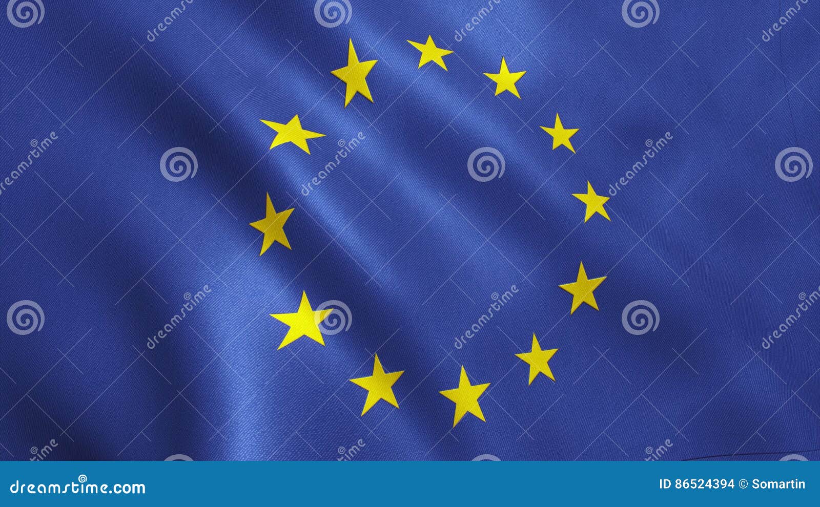 EU Flag Waving - European Union Background Stock Photo - Image of ...