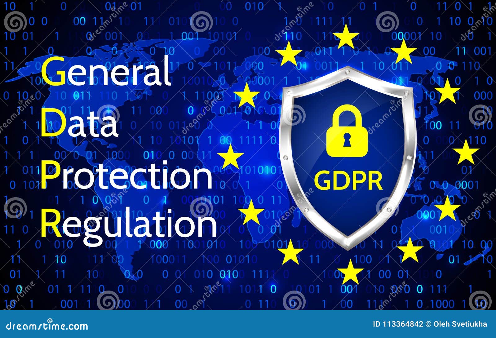 EU General Data Protection Regulation. Eu Gdpr Vector Illustration ...