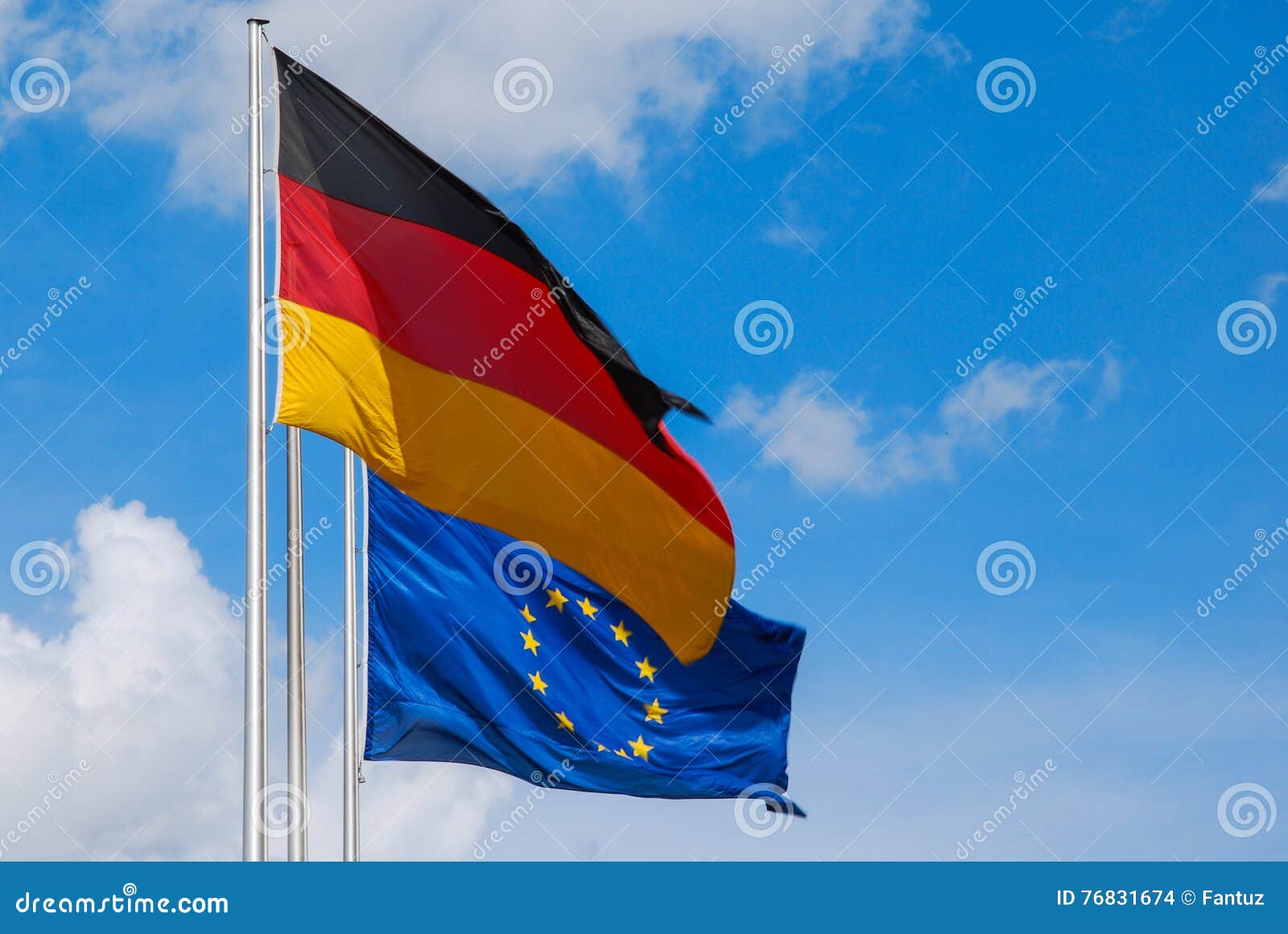 EU & German Flags stock photo. Image of germania - 76831674