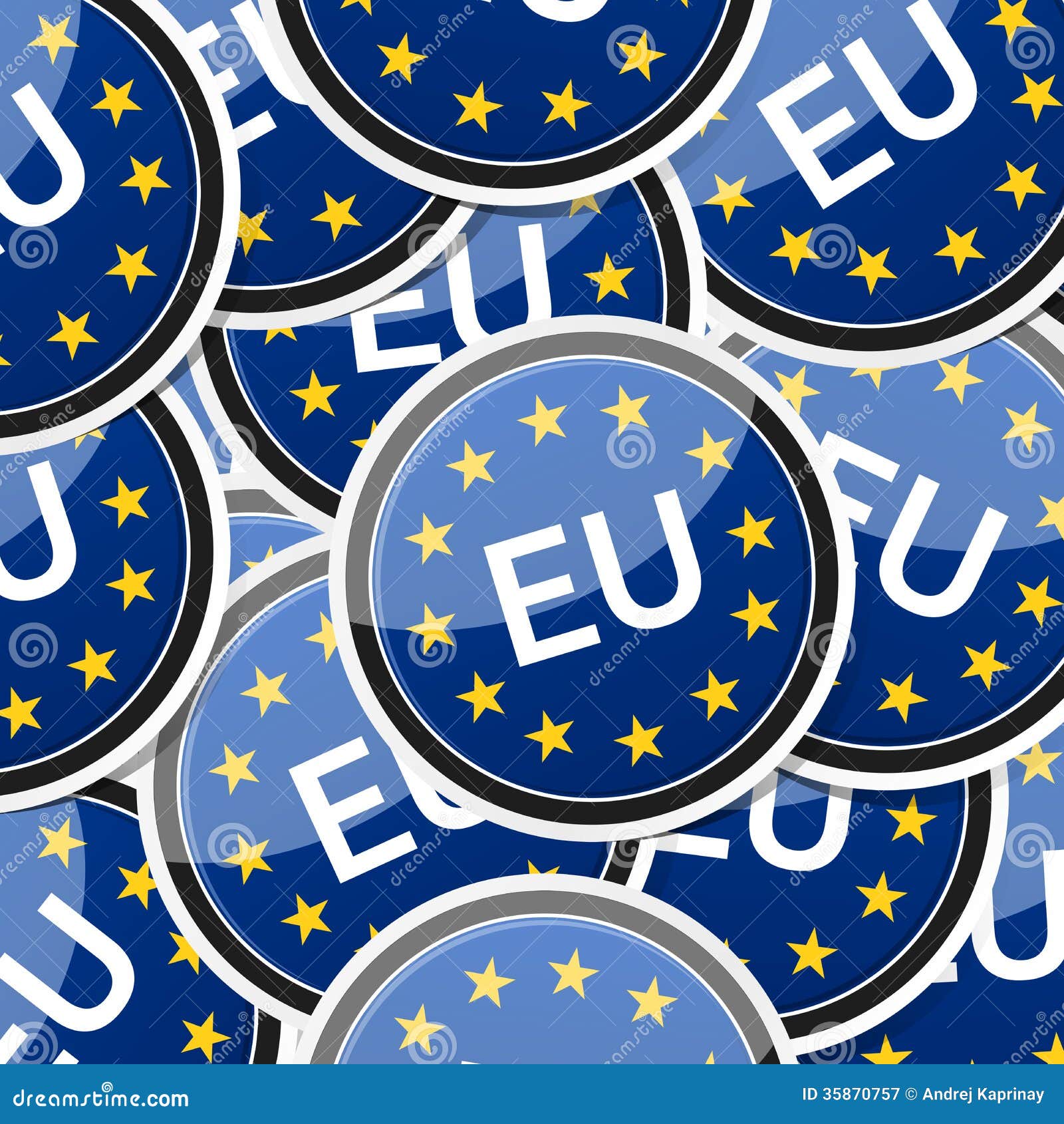 EU Kennzeichnen Aufklebersymbol Vektor Abbildung - Illustration von ...