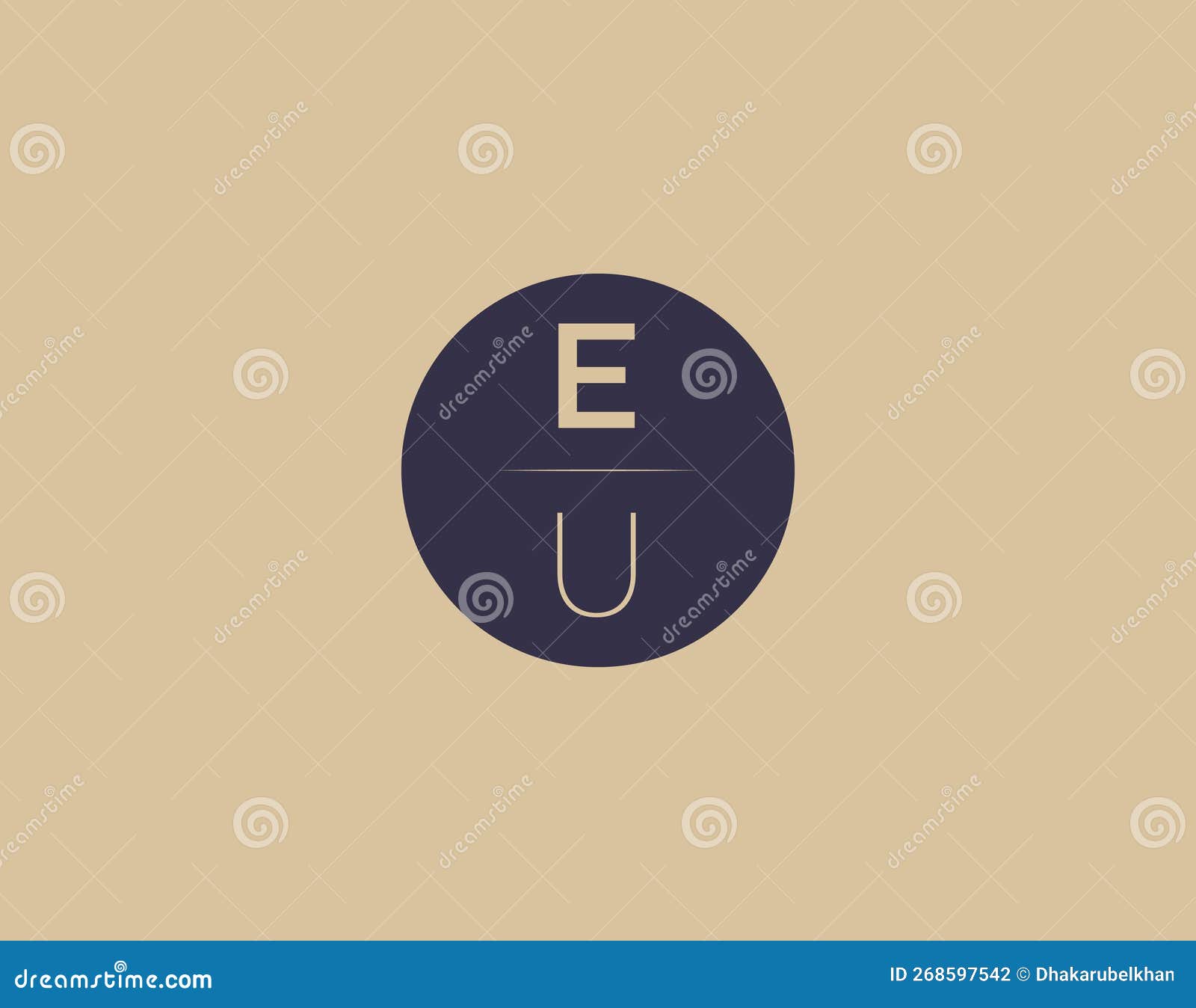 EU Letter Modern Elegant Logo Design Vector Images Stock Vector ...