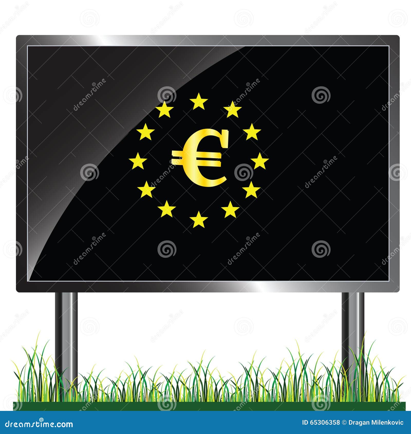 Eu Mit Eurovektor in Buntem Vektor Abbildung - Illustration von münze ...