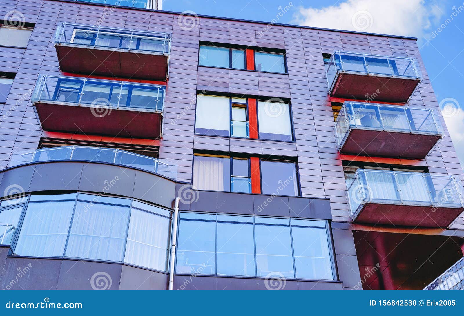 EU Modern Luxury Building Architecture Stock Photo - Image of design ...